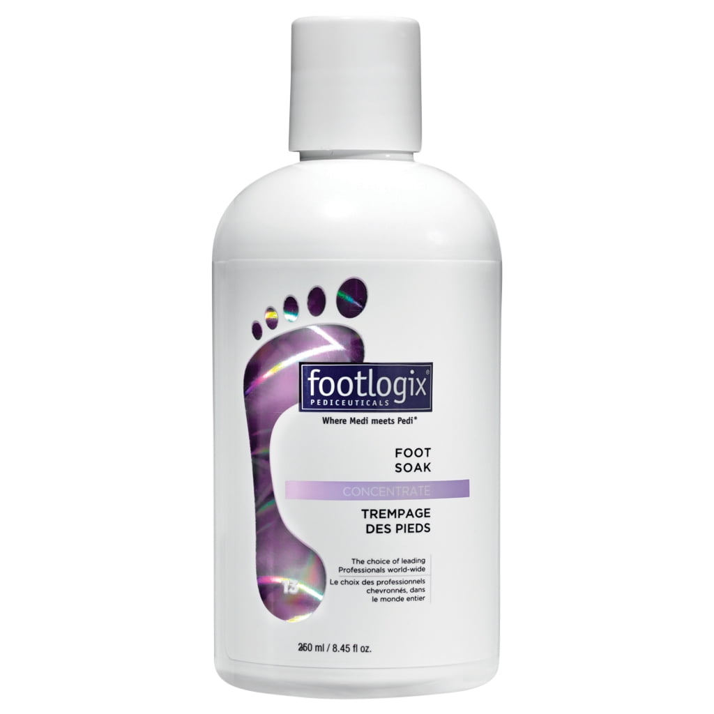 Footlogix Pedicure Care Foot Soak, Gentle Cleansing Bath Solution, 8.45 ...