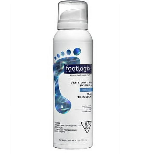 Footlogix Pediceuticals Mousse for Very Dry Skin Treatment, 4.23 oz ...