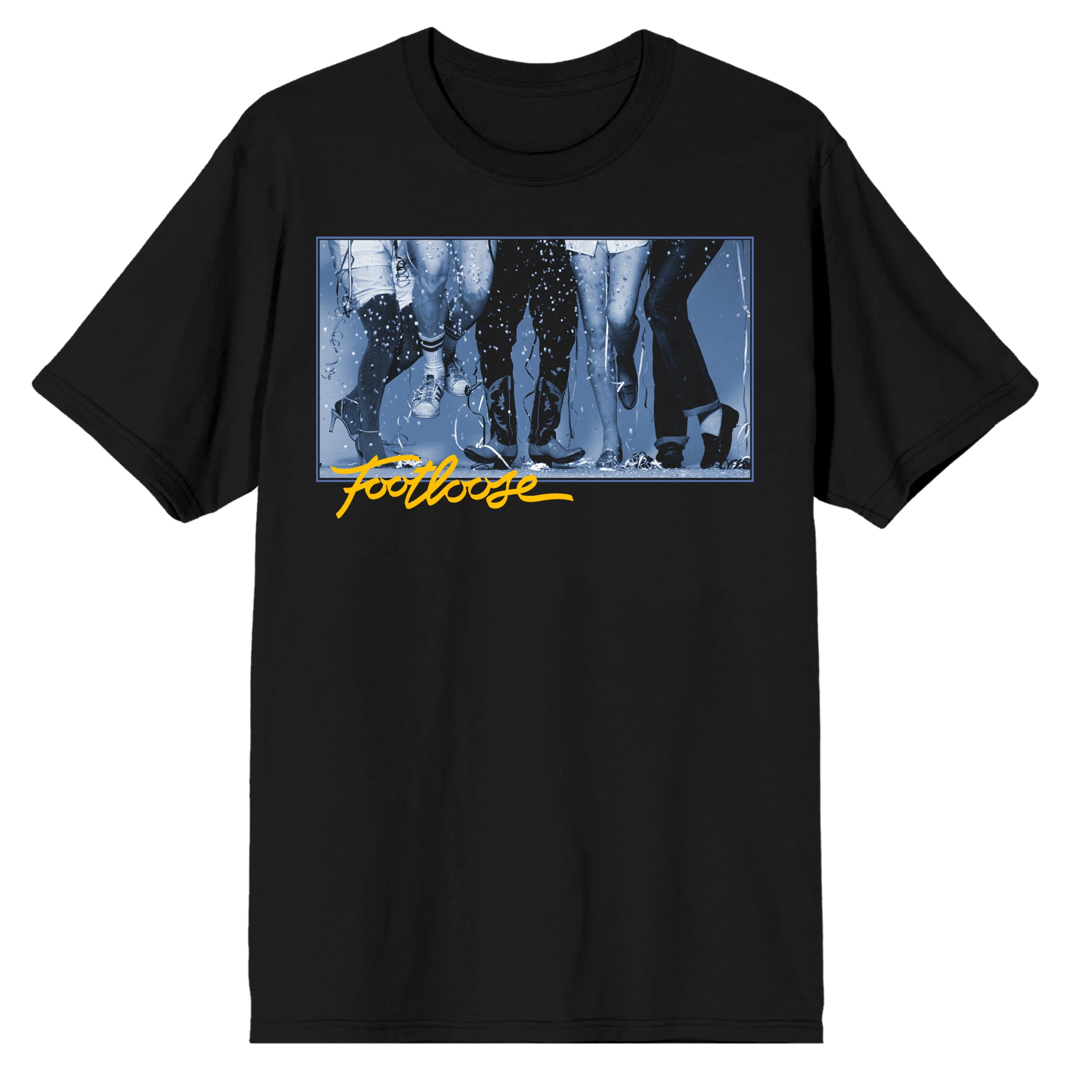 Footloose Dancing Feet Men's Black T-shirt-6XL - Walmart.com