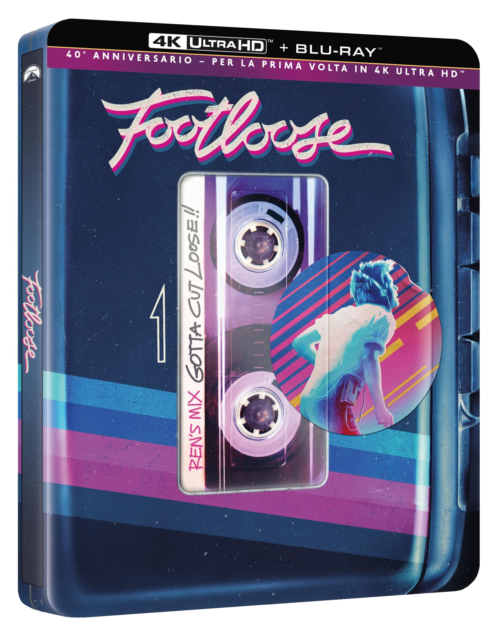 Footloose (Steelbook 4K UHD + Blu-ray) (4K Ultra HD) Kevin Bacon Lori ...