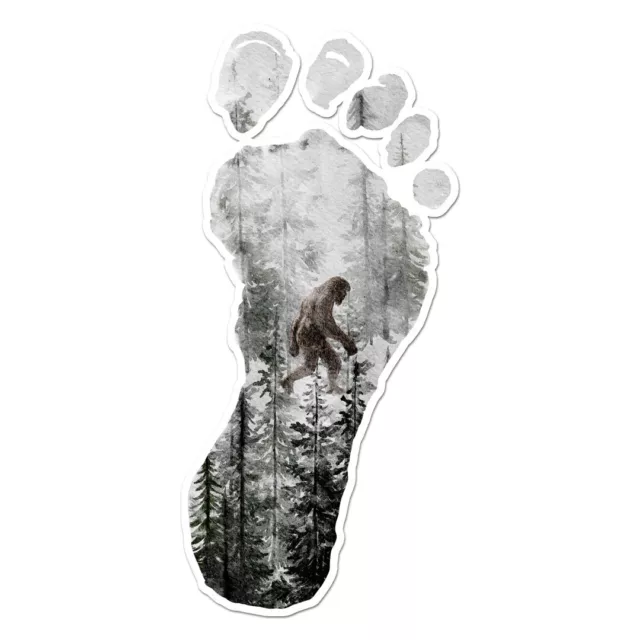 Footprint Bigfoot Sasquatch Sticker Phone Decal Water Bottle Stickers ...