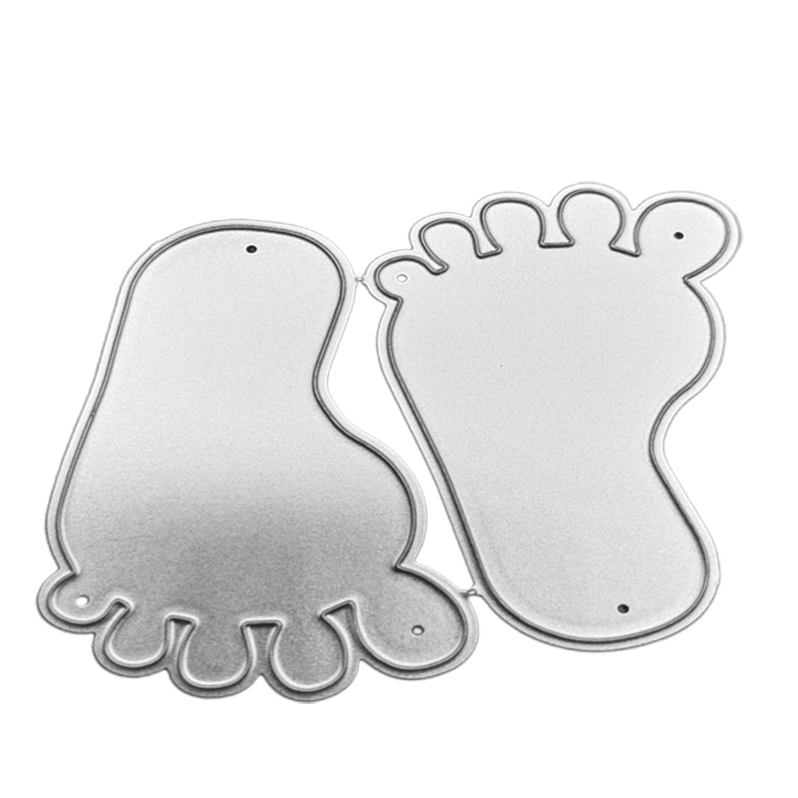 Footprint Cutting Dies Metal Die Cuts Embossing Stencil Template for ...