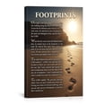 Footprints In The Sand Christian Poem Religious Inspirational Home USA ...