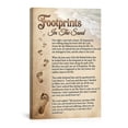 Footprints In The Sand Poem Vintage Beach Christian Inspirational ...
