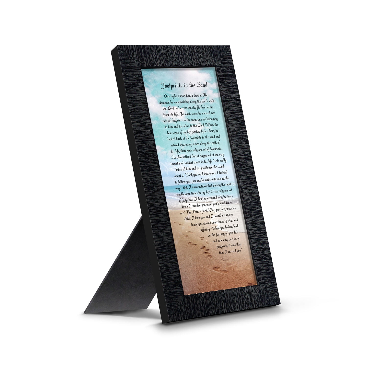Footprints in the Sand Inspirational Wall Art, Beach Decor, Christian ...