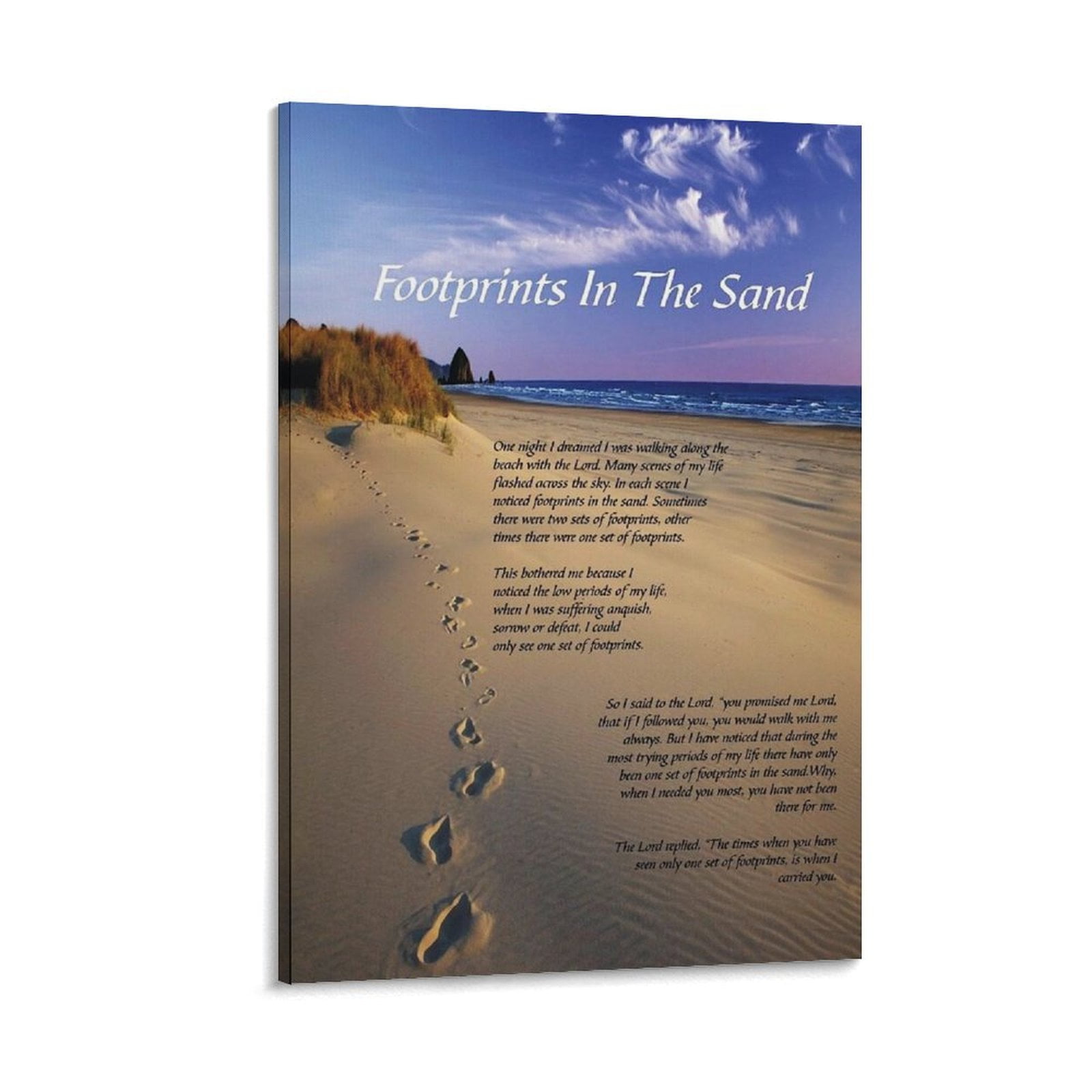 Footprints in The Sand Wall Art Room Aesthetic Poster Print Art Wall ...
