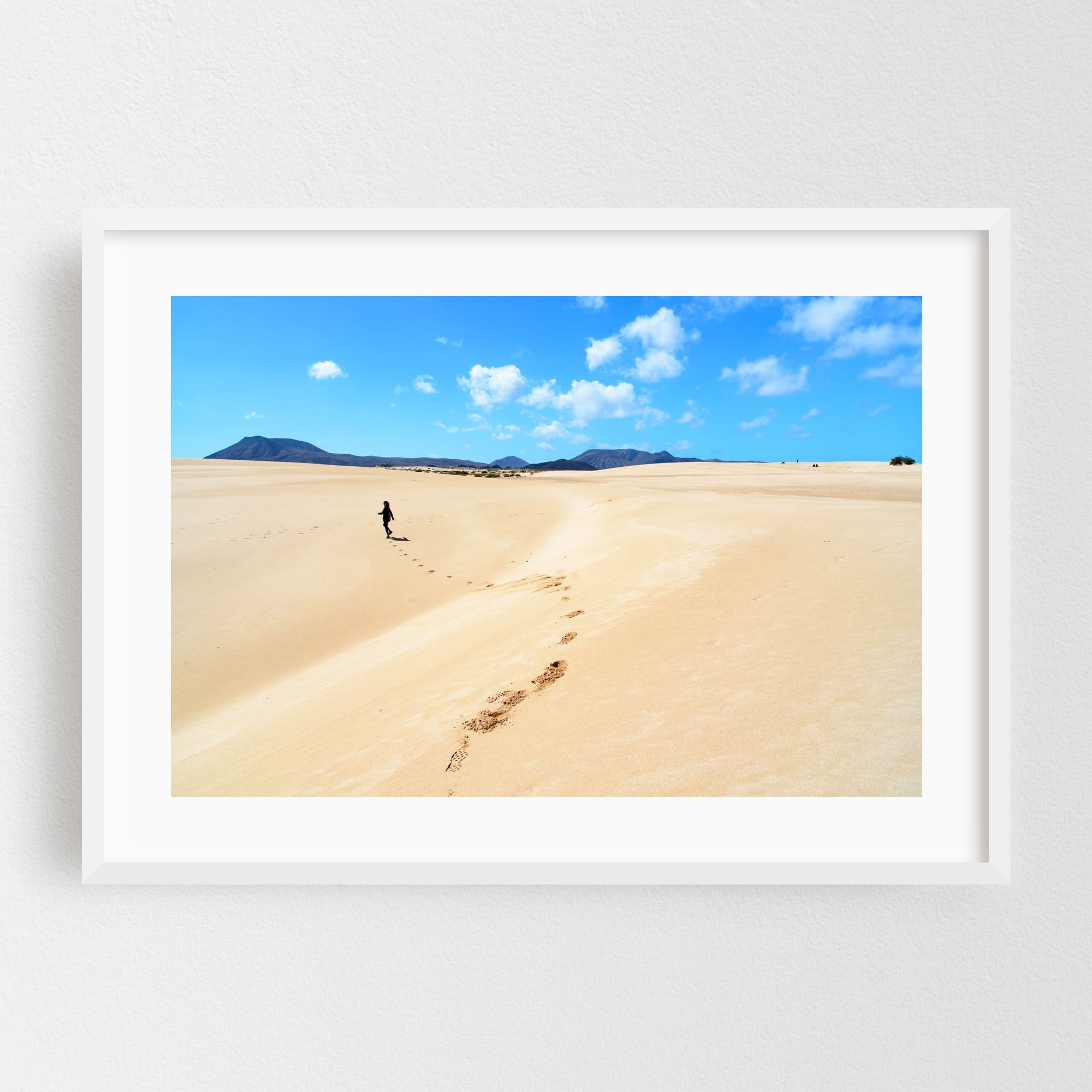 Footprints to the Horizon - Photography Desert Landscape Minimalist ...