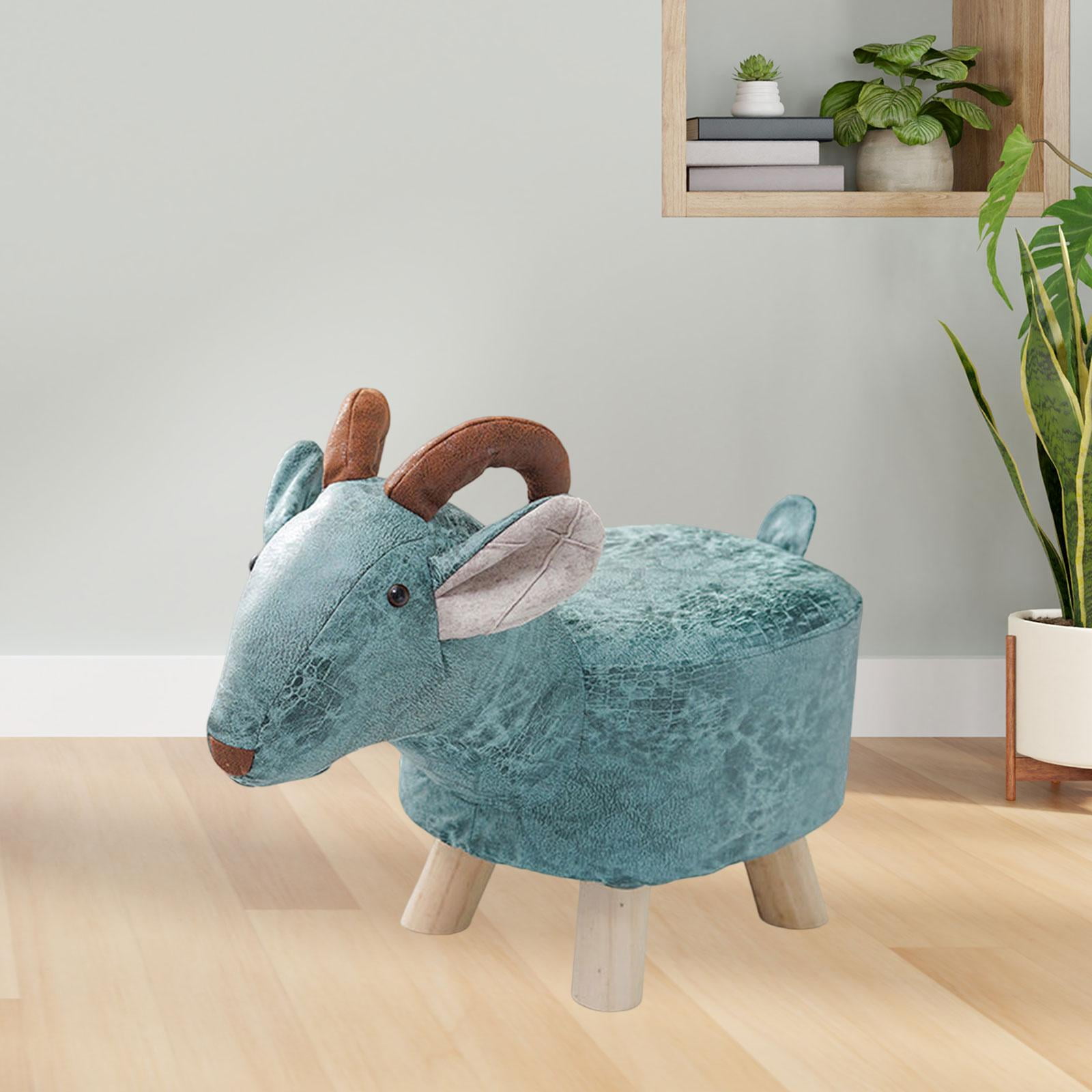 Footrest Ottoman Animal Footstool Cute Cartoon Shoes Changing Chair ...