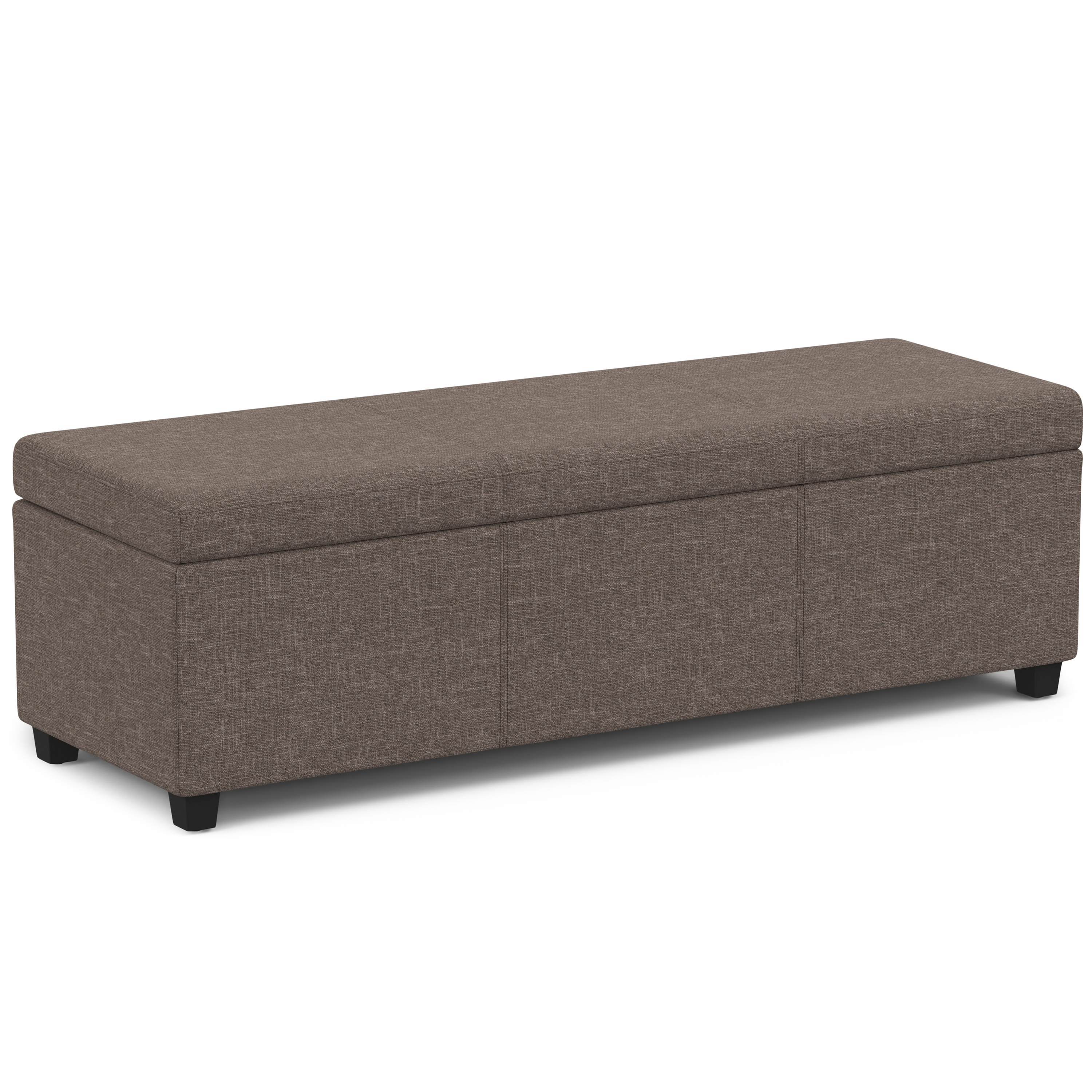 Footrest Ottomans Avalon - Extra Large Storage Ottoman Bench - Fawn ...