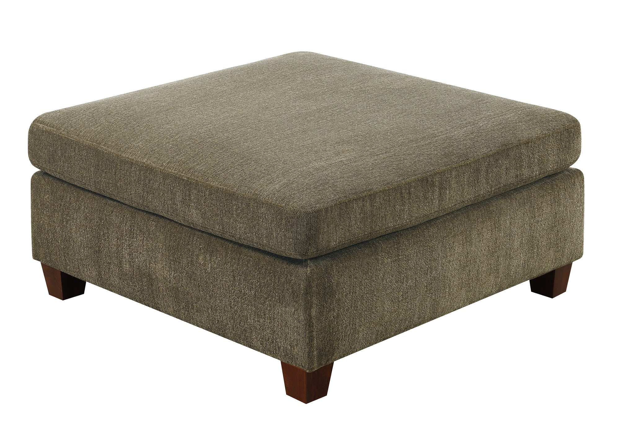 Footrest Ottomans Contemporary 1pc OTTOMAN Tan Color Chenille Fabric ...