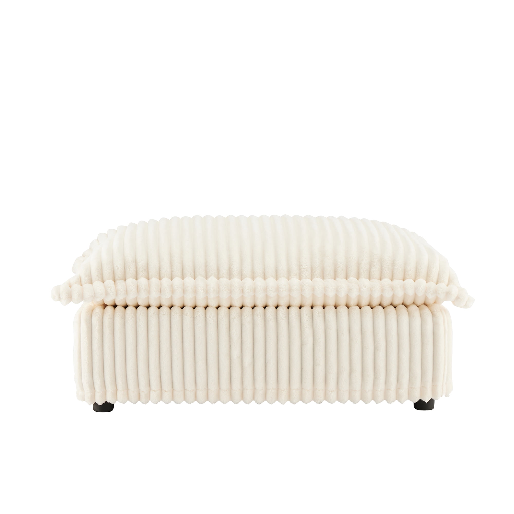 Footrest Ottomans, Koala Ottoman - Cream, Storage Ottomans, Leather ...
