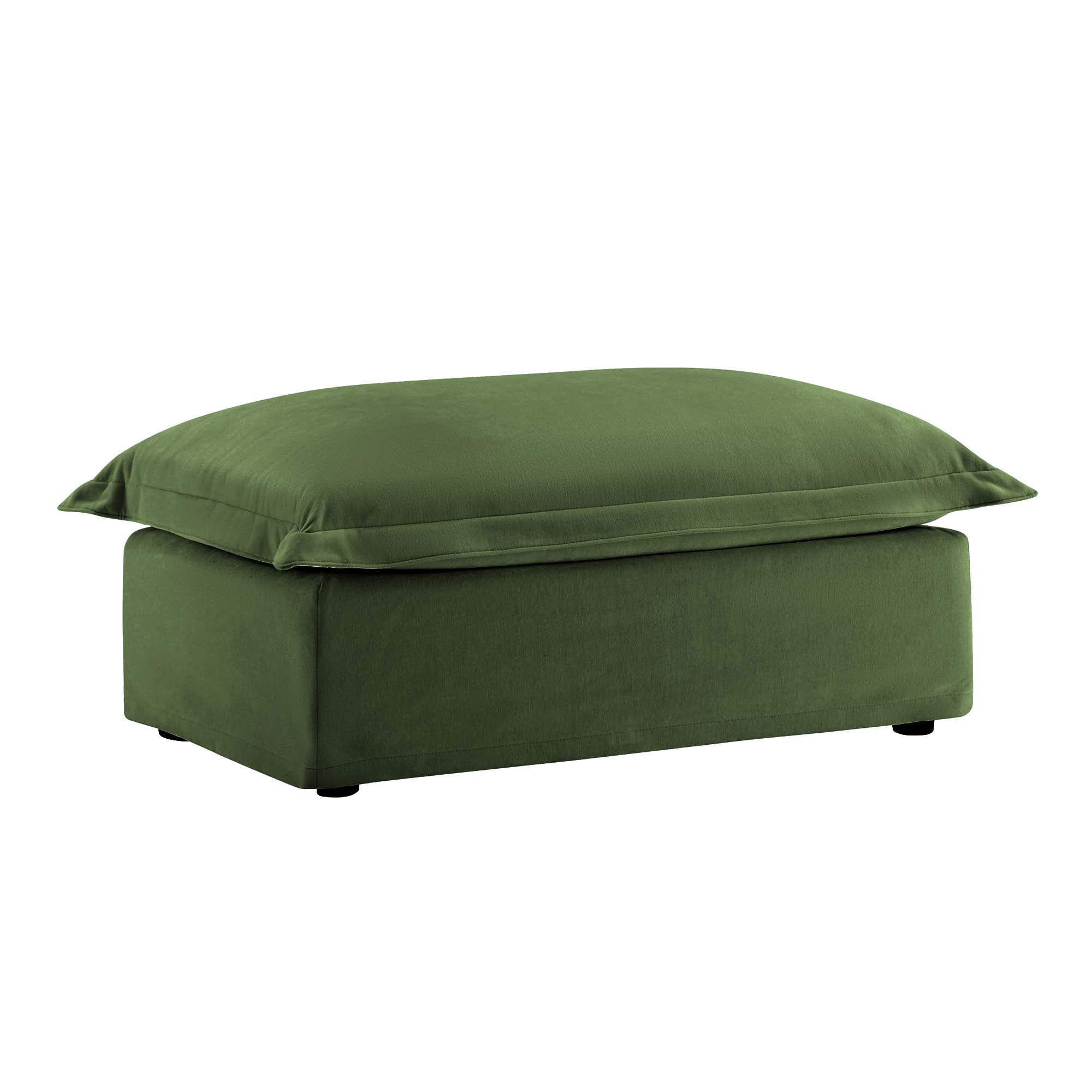 Footrest Ottomans, Koala Ottoman - Green, Storage Ottomans, Leather ...