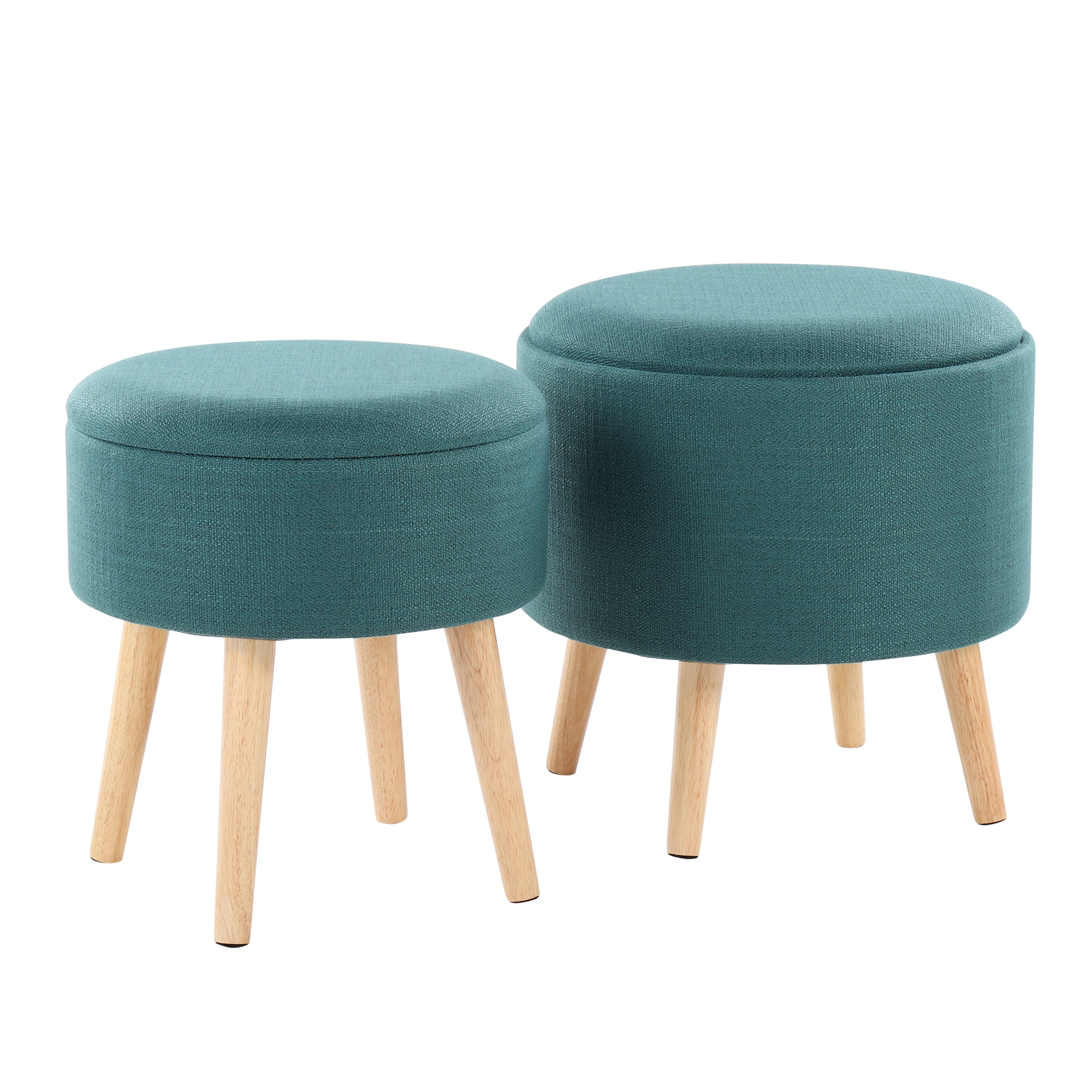 Footrest Ottomans Tray Contemporary Storage Ottoman with Matching Stool ...