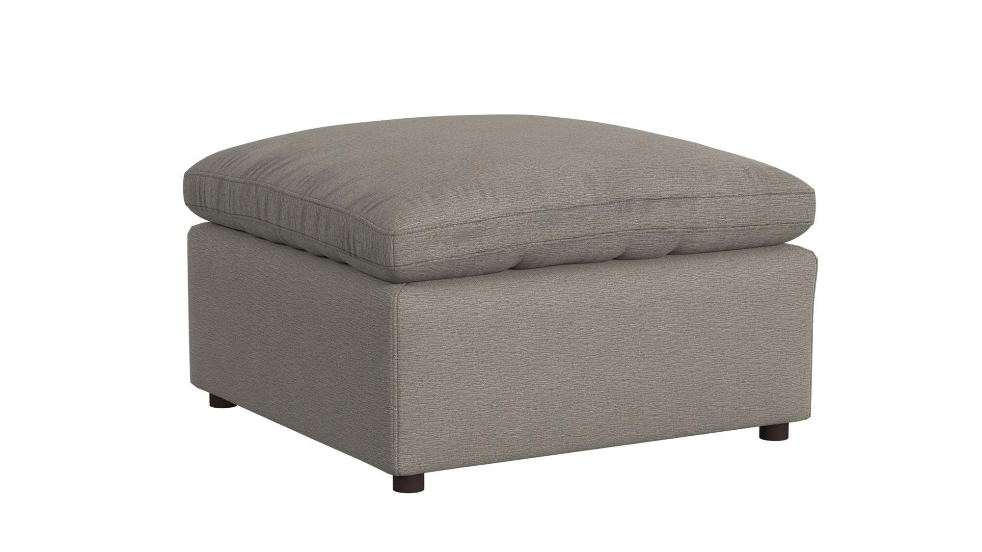 Footrest Ottomans, York Modular Ottoman, Taupe Storage Ottomans,Fabric ...