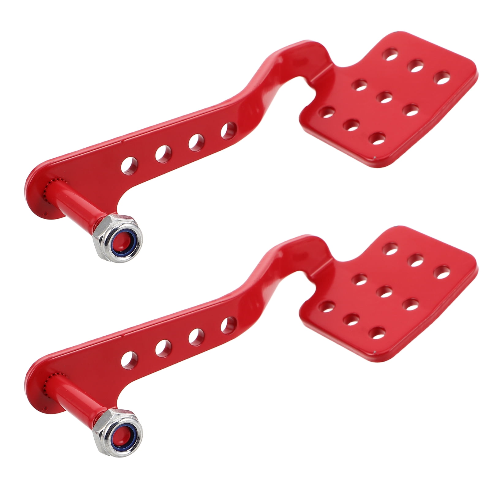 Footrest Replacement Go Kart Pedal Automatic Decals Car Modified Red ...