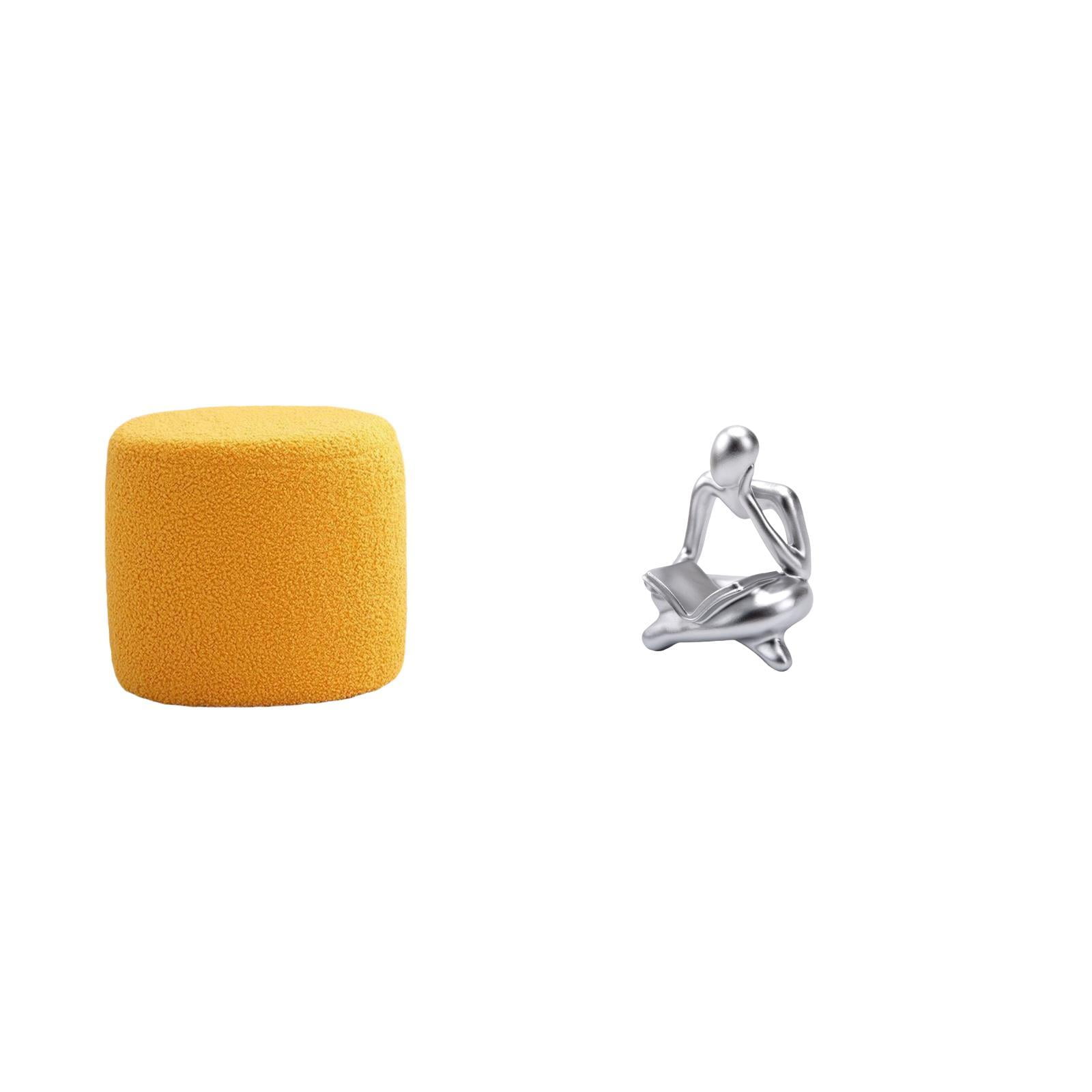 Footstool Ottoman Stool Resin Material Small Size for Bedroom Office ...