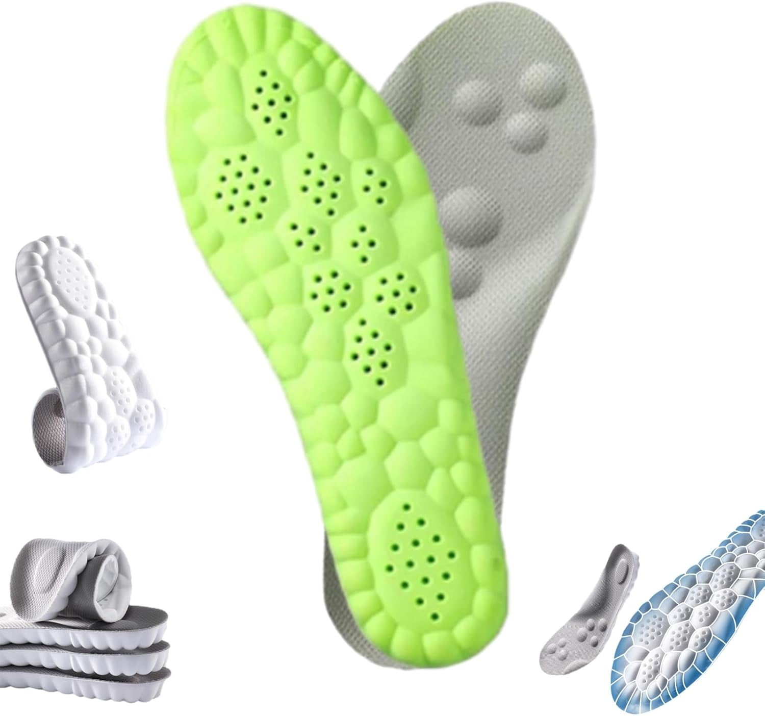 Footstr Insoles, Breathable Soft Foam Shoe Insole, 4d Cloud Technology ...