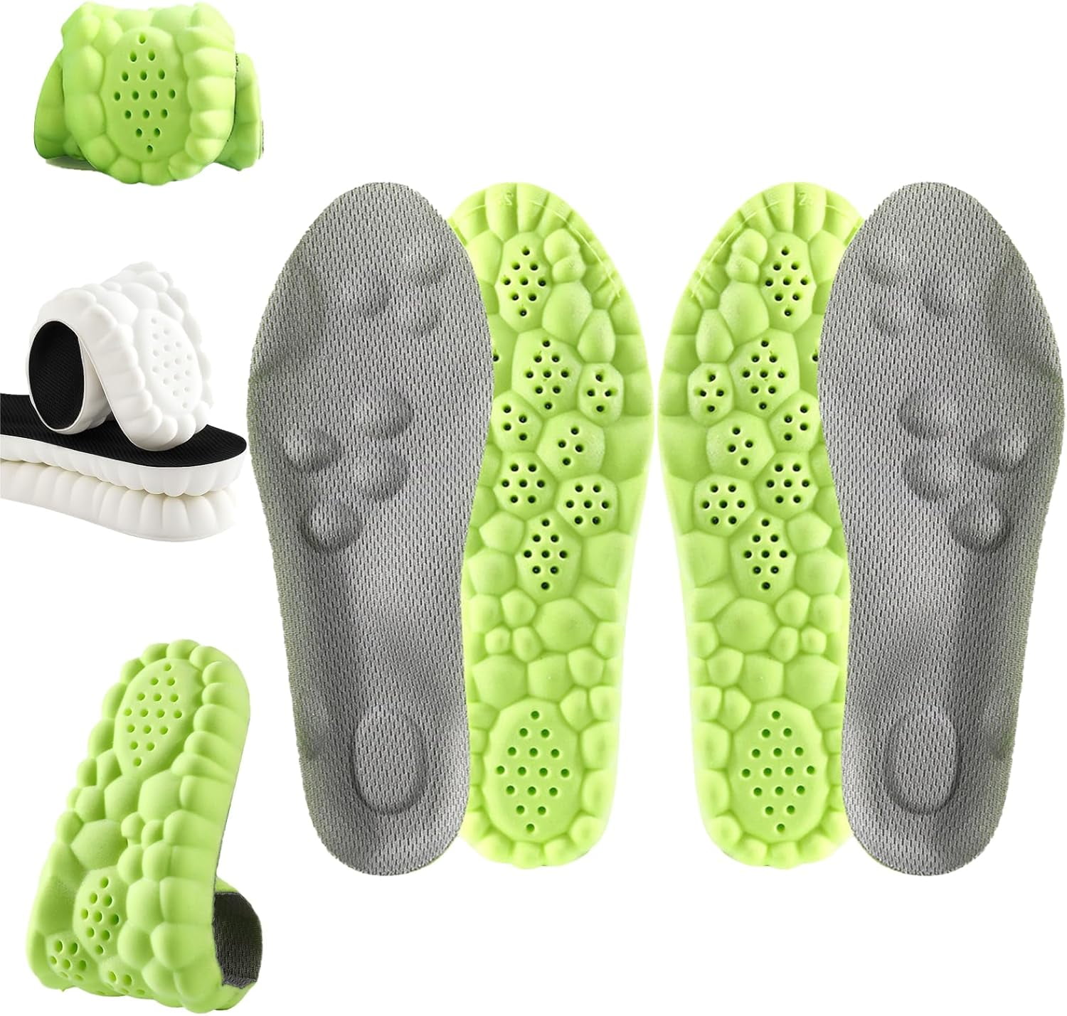 Footstr Insoles,Footstr-Insolex Breathable Soft Foam Shoe Insole,4D ...