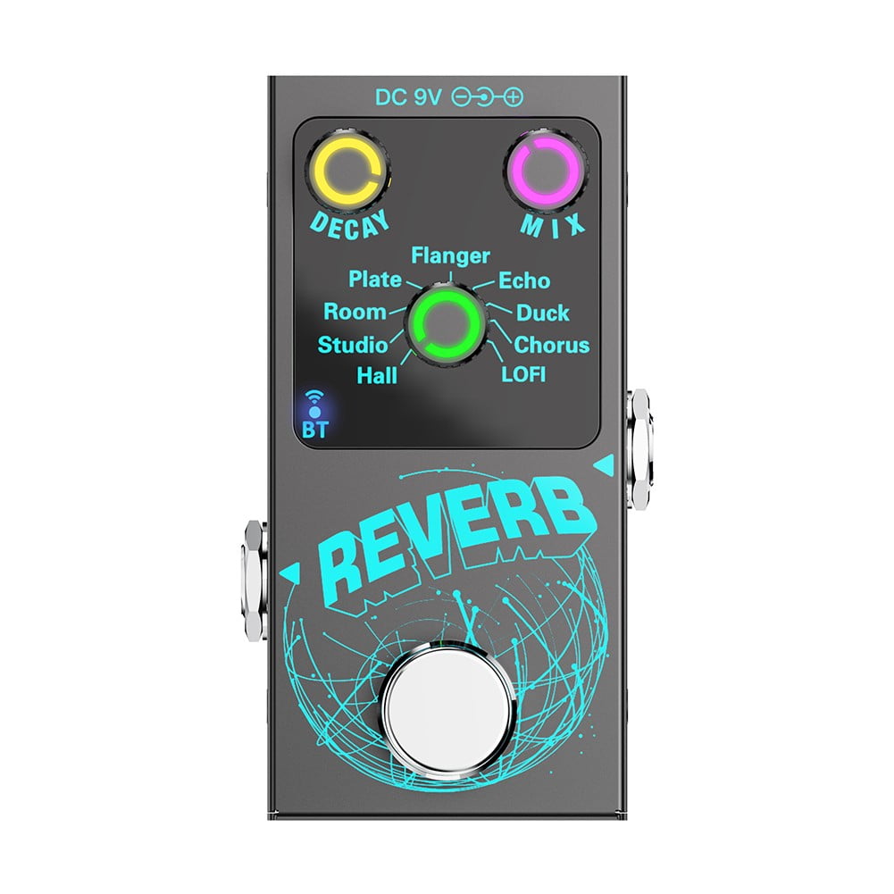 Footswitch Reverb Device Digital Reverb Effects 9 Unique Reverb Effects Adjustable Wet Dry Mix ...