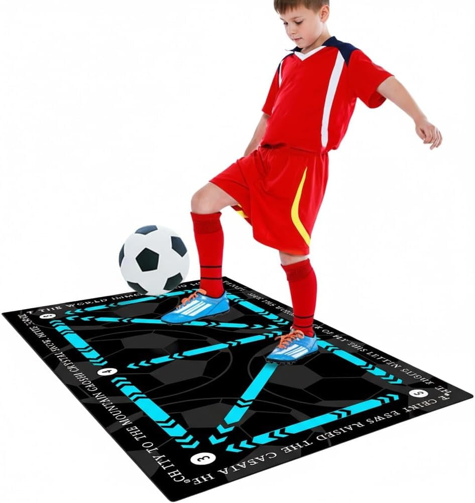 Footwork Training Non-slip Football Training Mat soccer equipment mat for kids practice agility ...