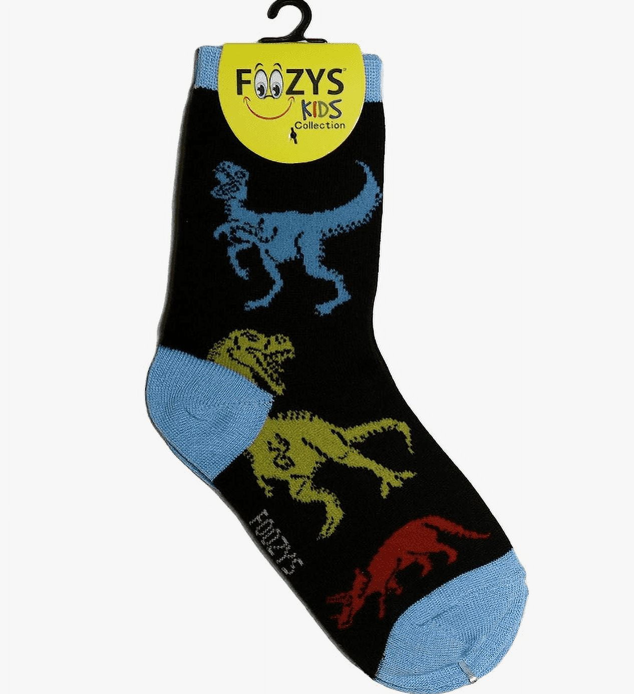 Foozys Boys Fun Dinosaurs Funny Cool Colorful Crew Socks - Walmart.com