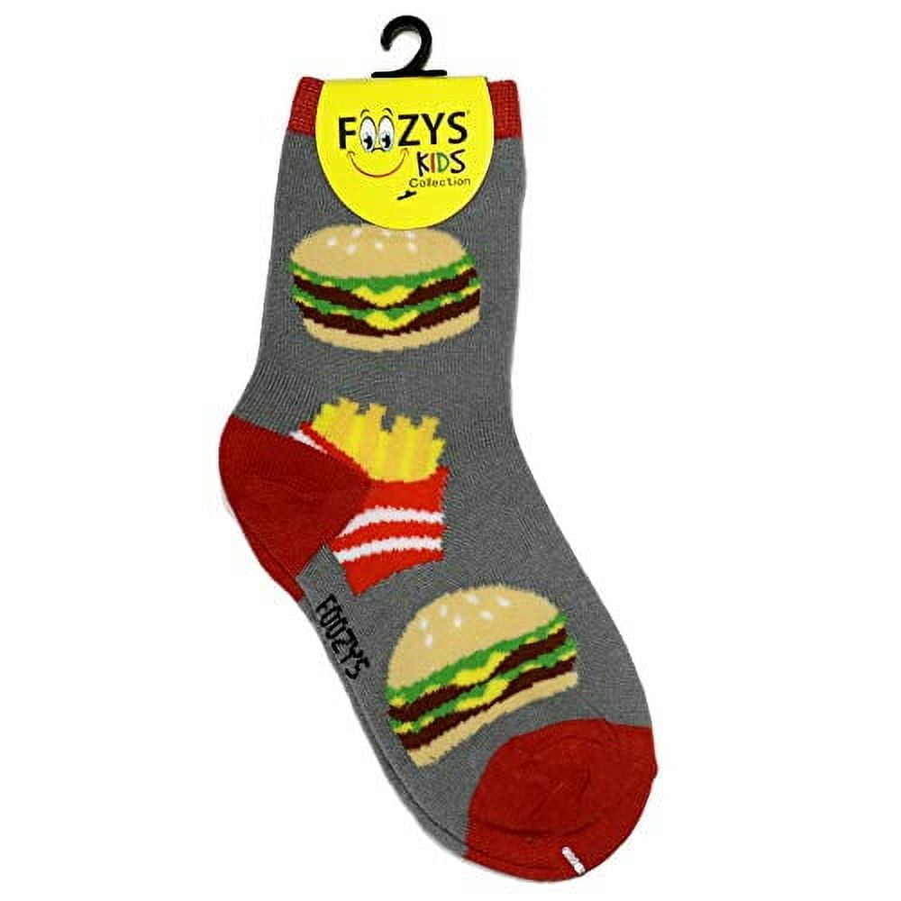 Foozys Kids Boys Hamburgers & Fries- Crazy Funny Cool Colorful Crew ...