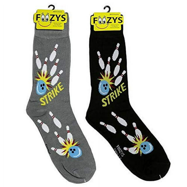 Foozys Men’s Bowling Cool Sports Novelty Crew Socks | 2 Pair - Walmart.com