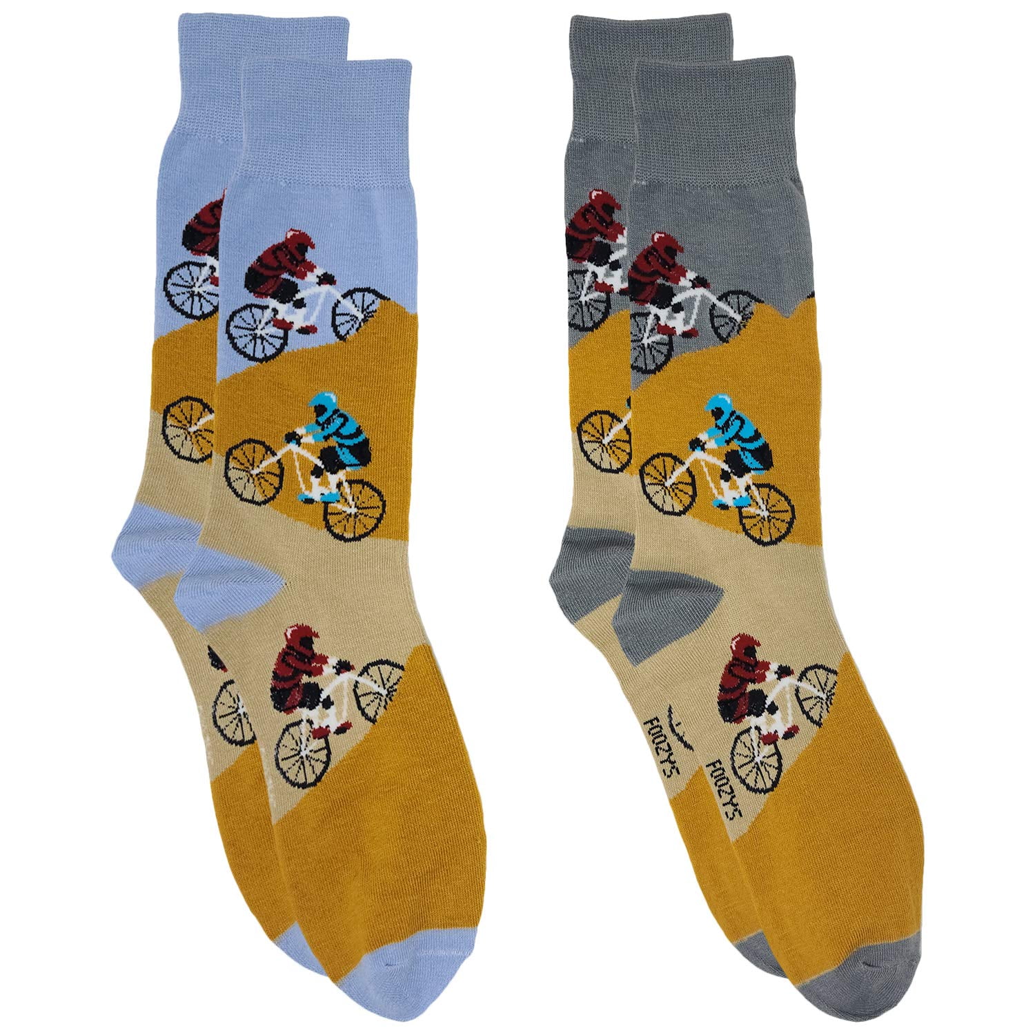 Foozys Men’s Fun Crazy Cool Sports Themed Novelty Crew Socks | 2 Pairs ...