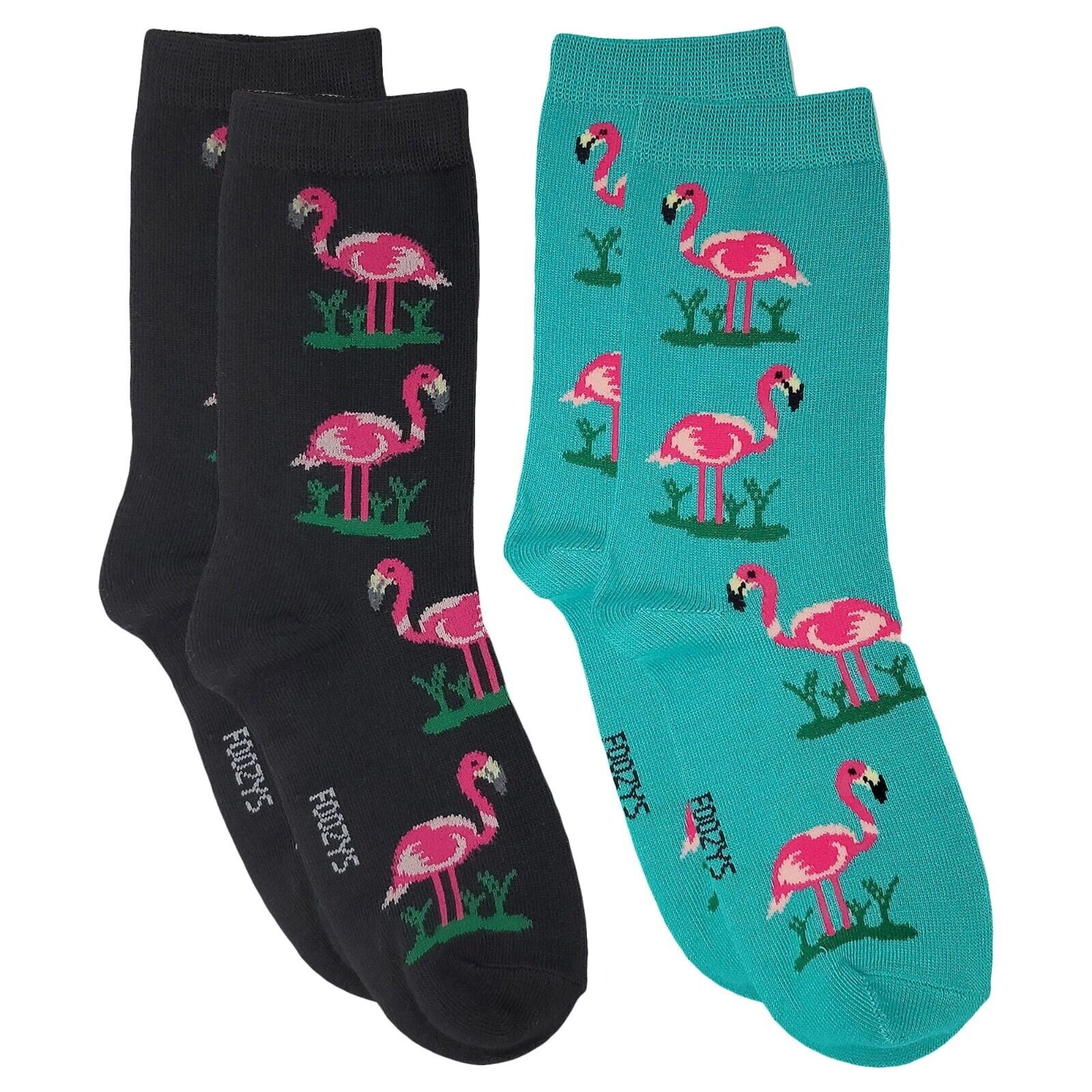 Foozys Small/Medium Novelty Crew Socks | Flamingos Cute, Fun and Makes ...