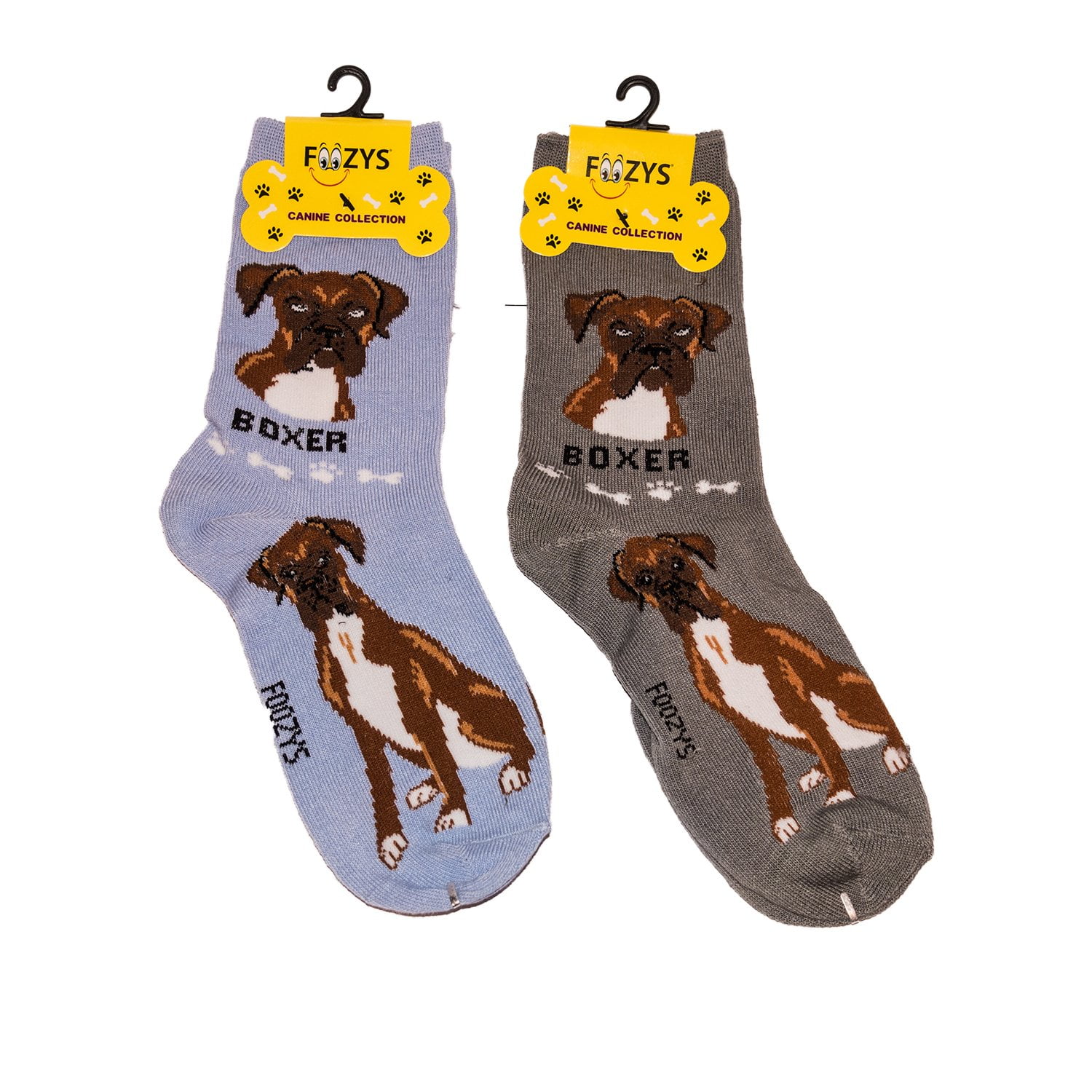 Foozys Unisex Crew Socks Canine Collection (Boxer) - Walmart.com