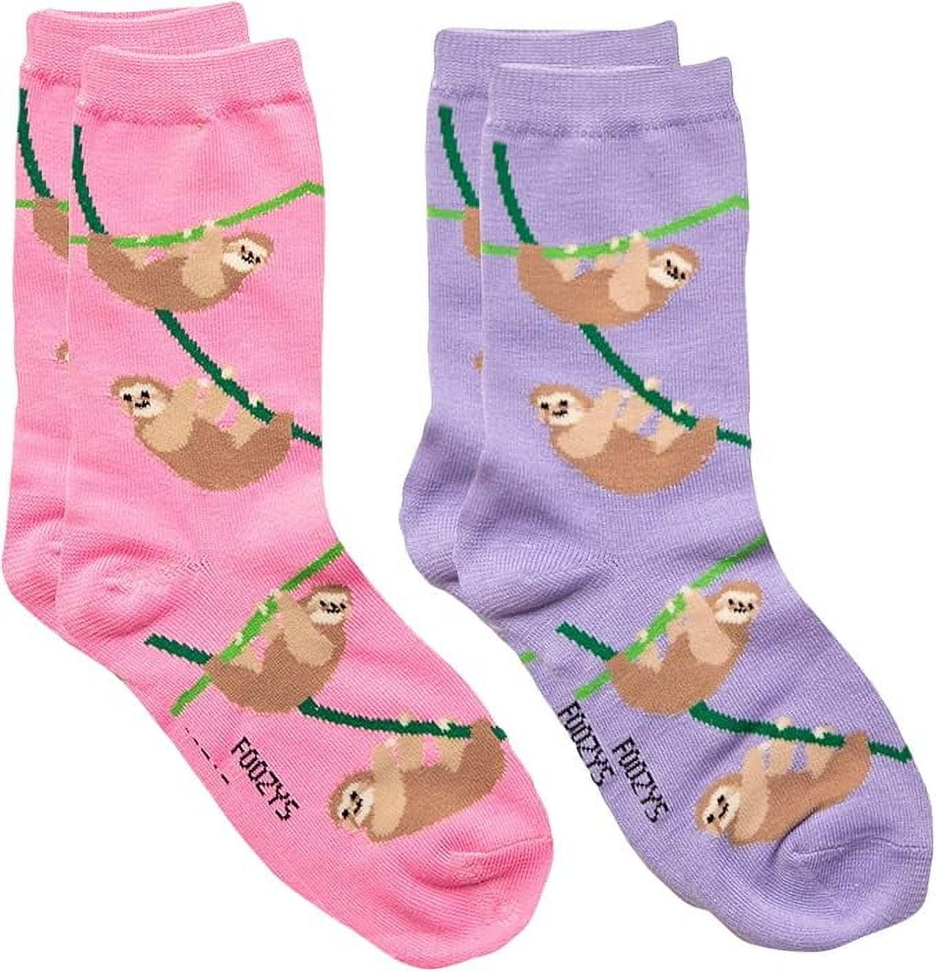 Foozys Women’s Crew Socks | Cute Zoo Animal Themed Novelty Socks | 2 ...