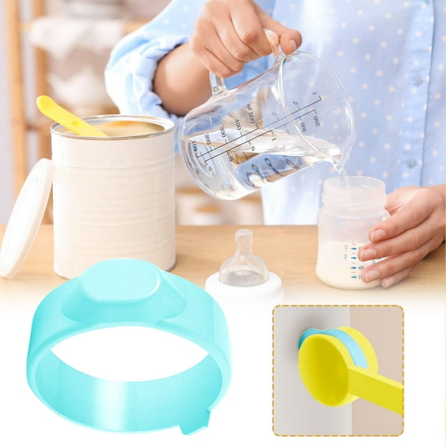 Foqnuq 2pc Magnetic Milk Powder Spoon with Suction Ring - Easy Clean, Hygienic, Flexible ...