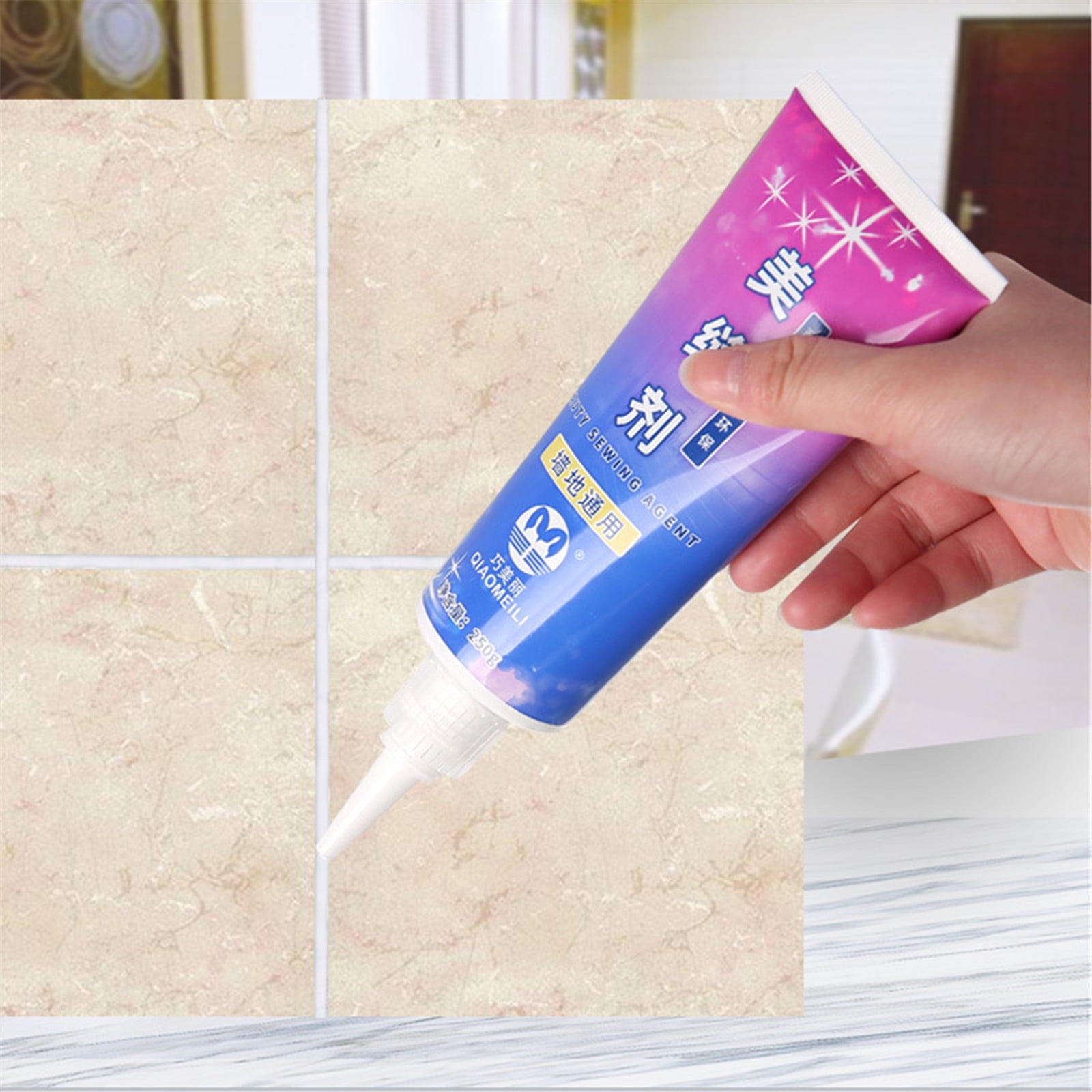 Foqnuq Bathroom Floor Mending Pen and Tile Beauty Grout - Water-Based ...