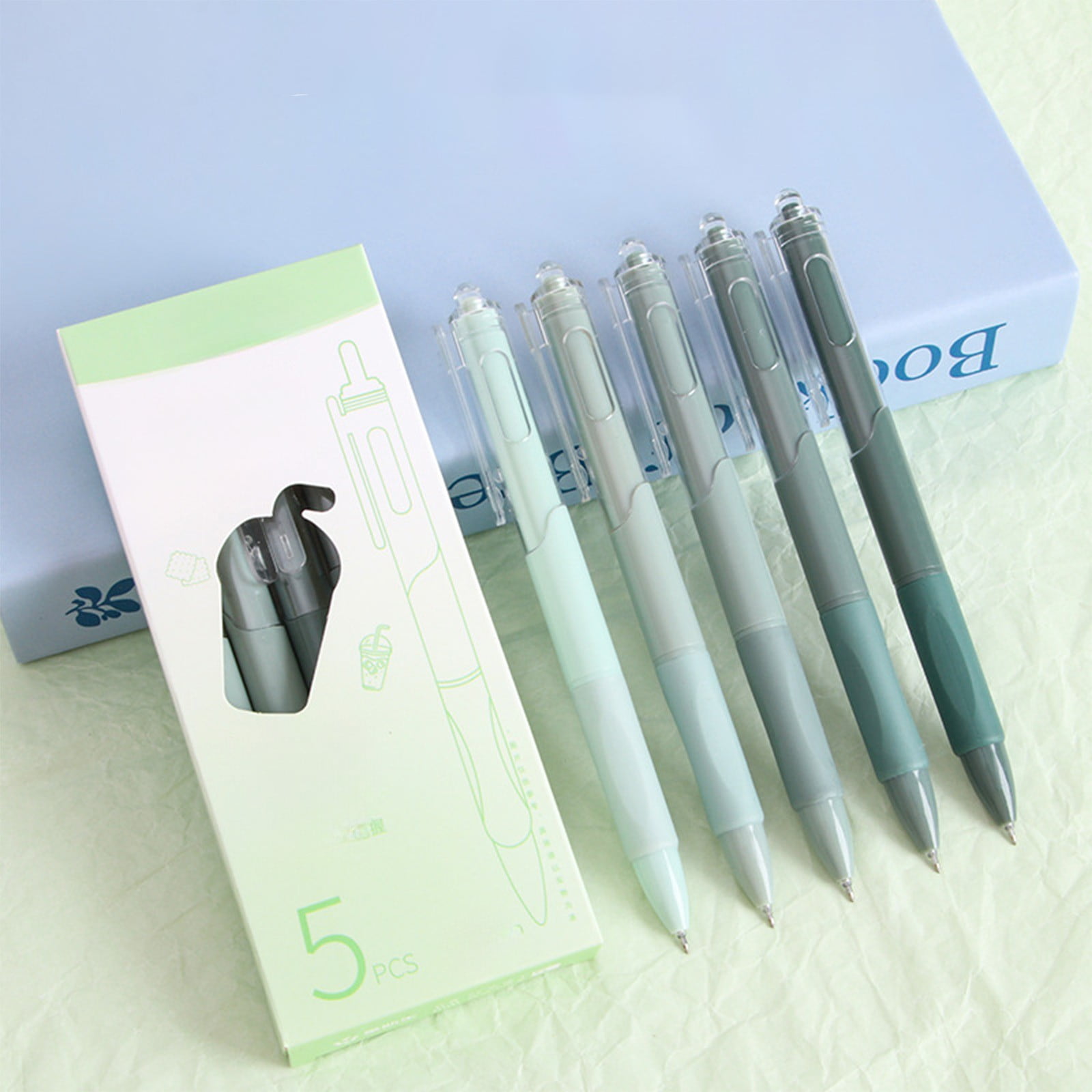 Foqnuq Black Gel Pen Smooth Writing Retractable Neutral Ink Multi-Color ...