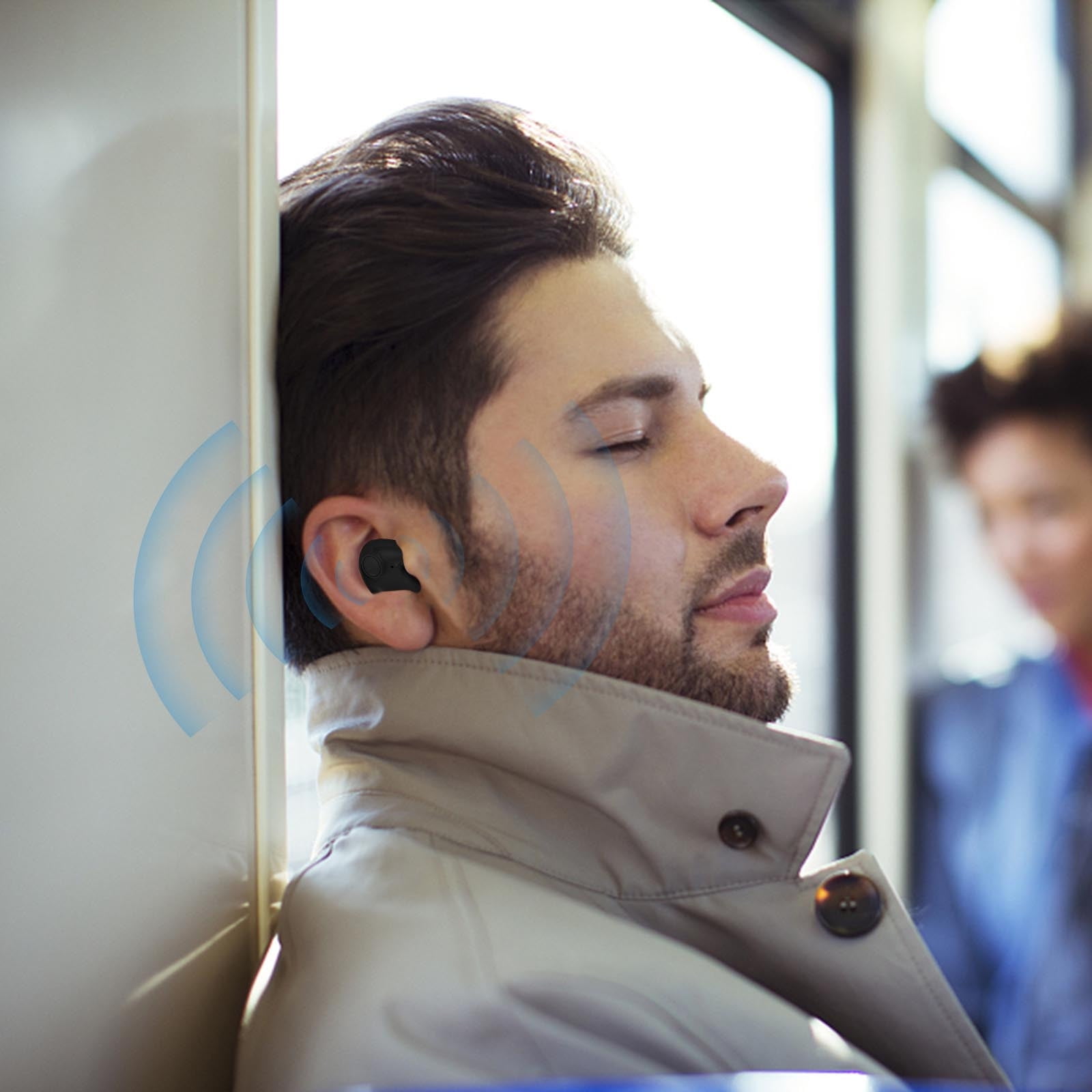 Foqnuq Bluetooth Sleep Earbuds Wireless Bone Conduction Headphones ...