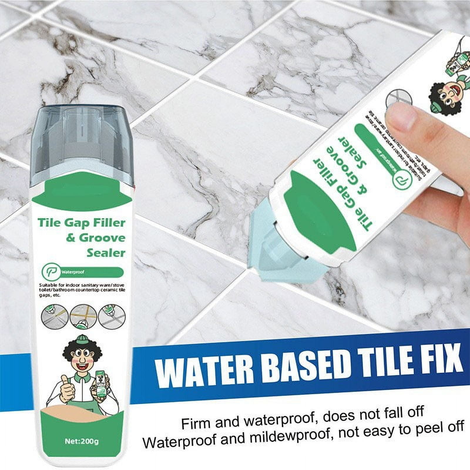 Foqnuq Ceramic Tile Caulking Agent Glue for Floor Tile Gaps, Mildew ...