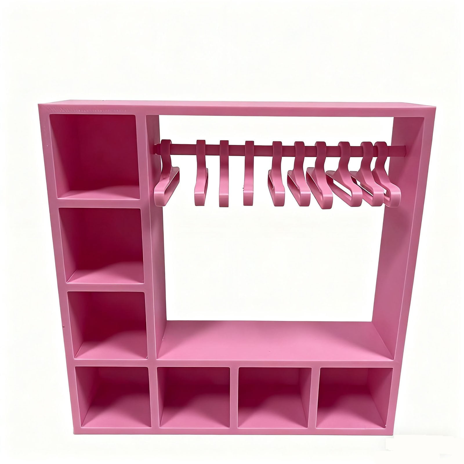 Foqnuq Doll Accessory Display Box, Mini Wardrobe & Doll Closet ...