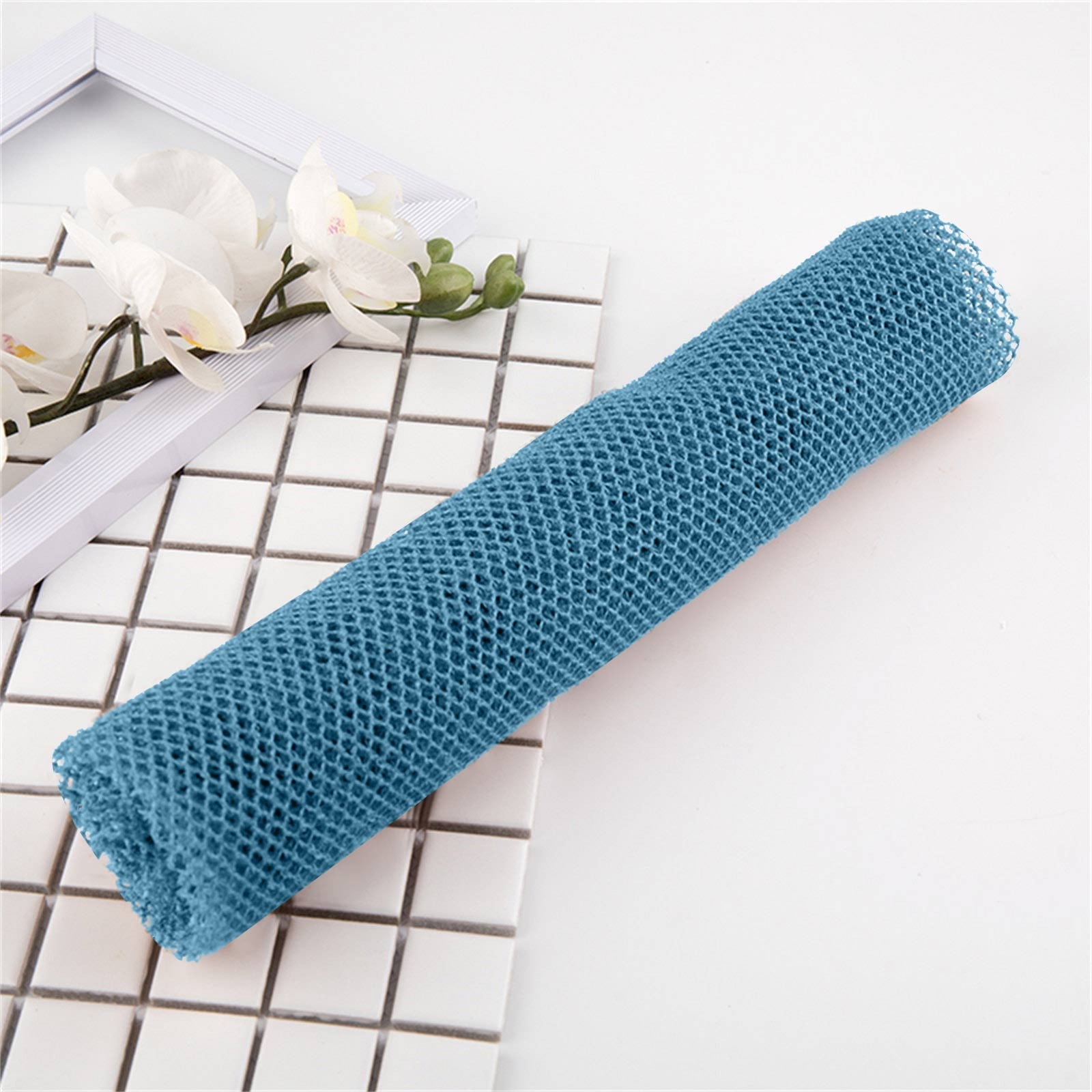 Foqnuq Exfoliating Shower Towel, Bath Scrub Net, Body Wash Cloth for ...