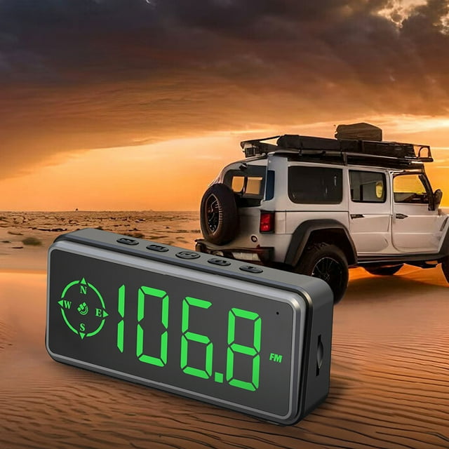 Foqnuq GPS Speed Display HUD Bluetooth Overspeed Alarm Multifunctional ...