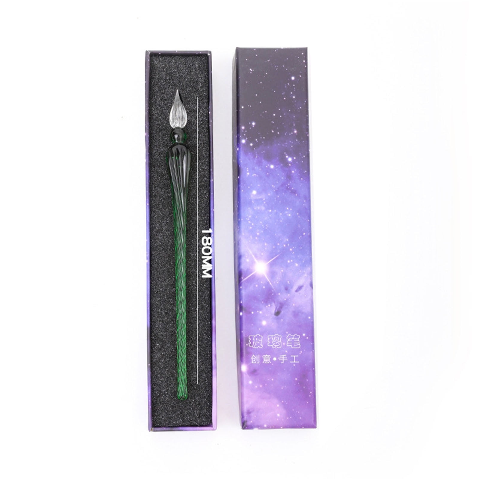 Foqnuq Glass Dip Pen Calligraphy Set - High Borosilicate, Leak-Proof ...