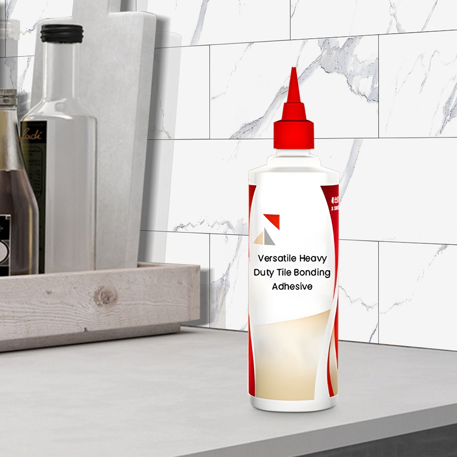 Foqnuq High-Strength Ceramic Tile Adhesive - Versatile Repair Glue for ...