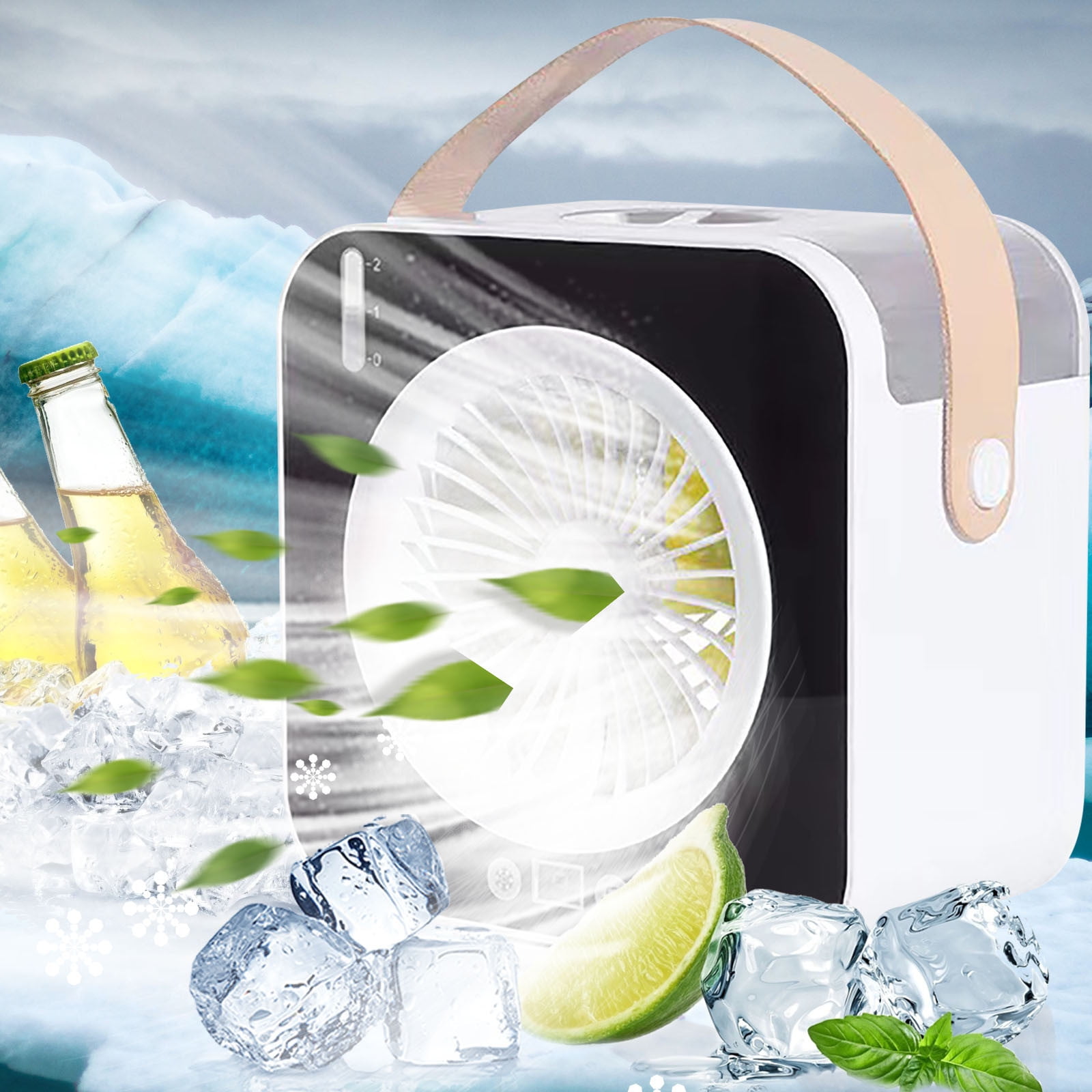 Foqnuq Mini Spray Fan USB Cooler - Portable Misting Fan for Home ...