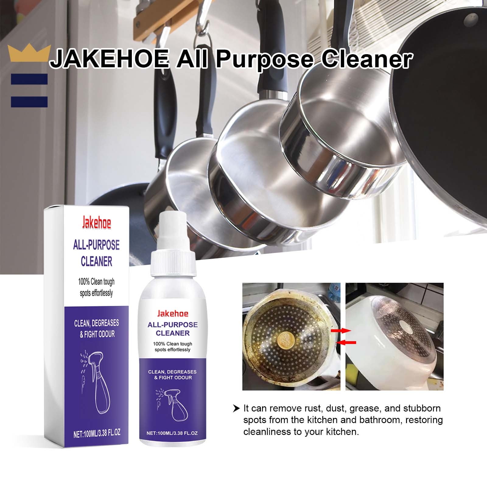 Foqnuq Multipurpose Stain and Rust Removal Spray - All Purpose Kitchen ...