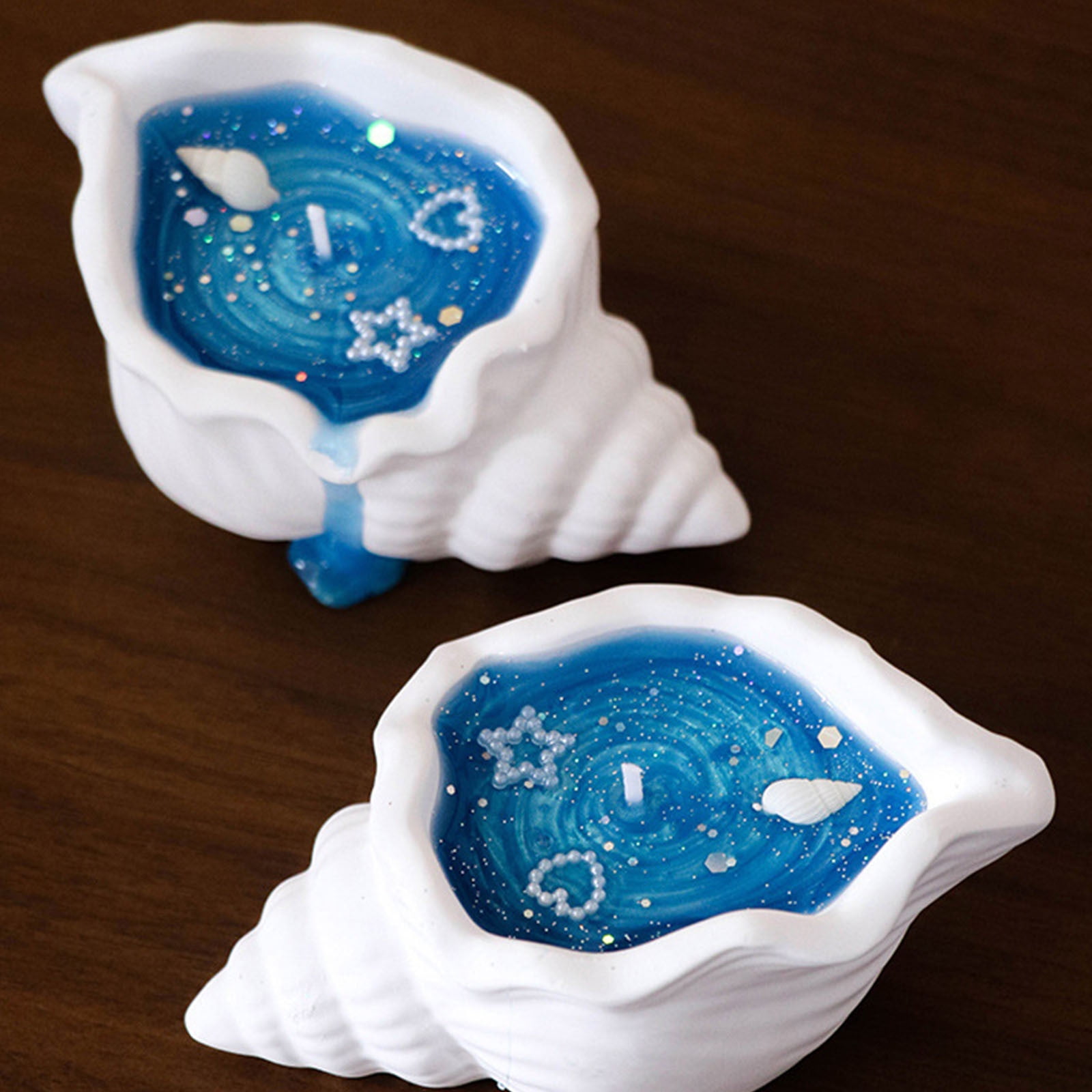 Foqnuq Seashell Aromatherapy Candle Jelly Wax Decorative Gift High-end ...