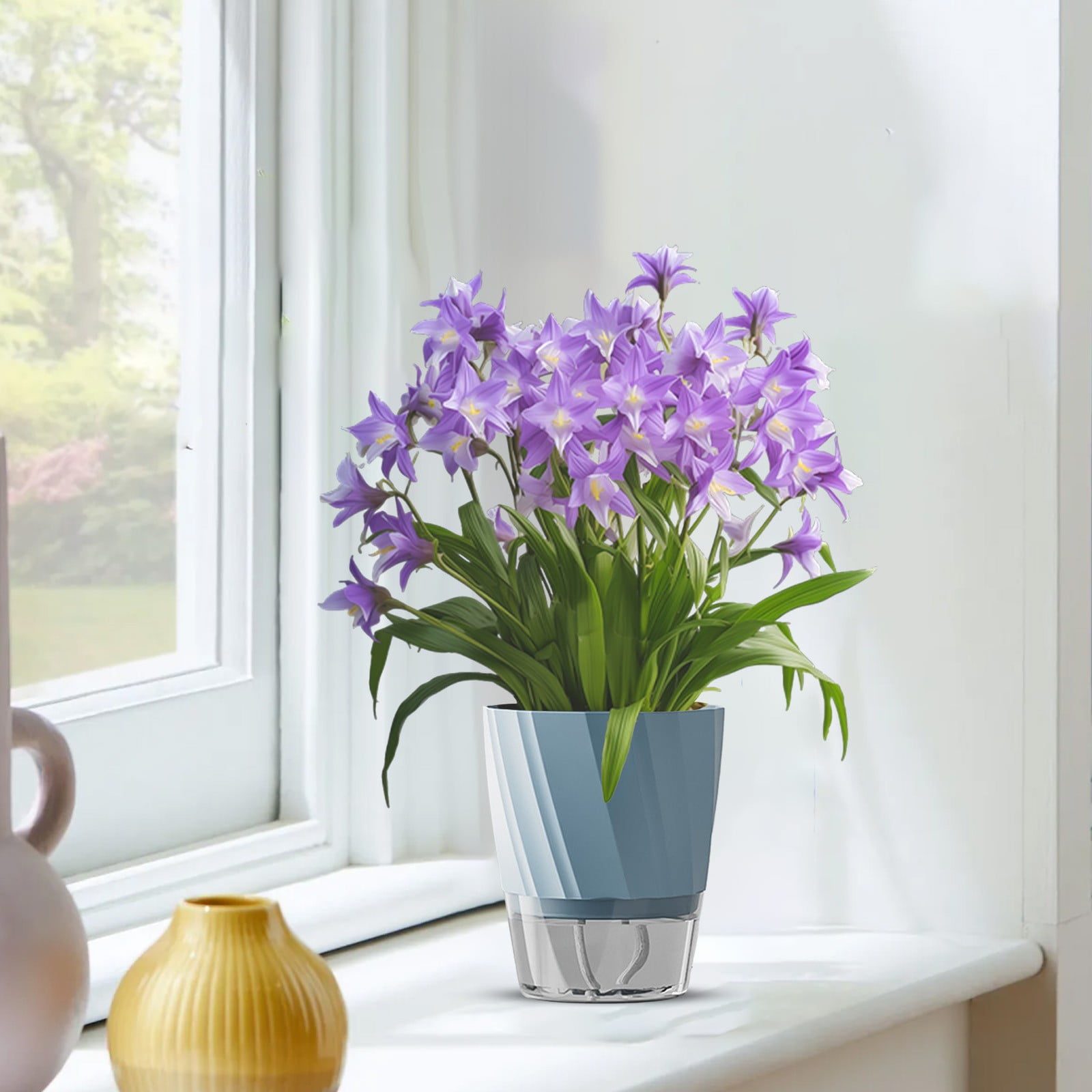 Foqnuq Self Watering Pothos Planter Stackable Plastic Planter ...