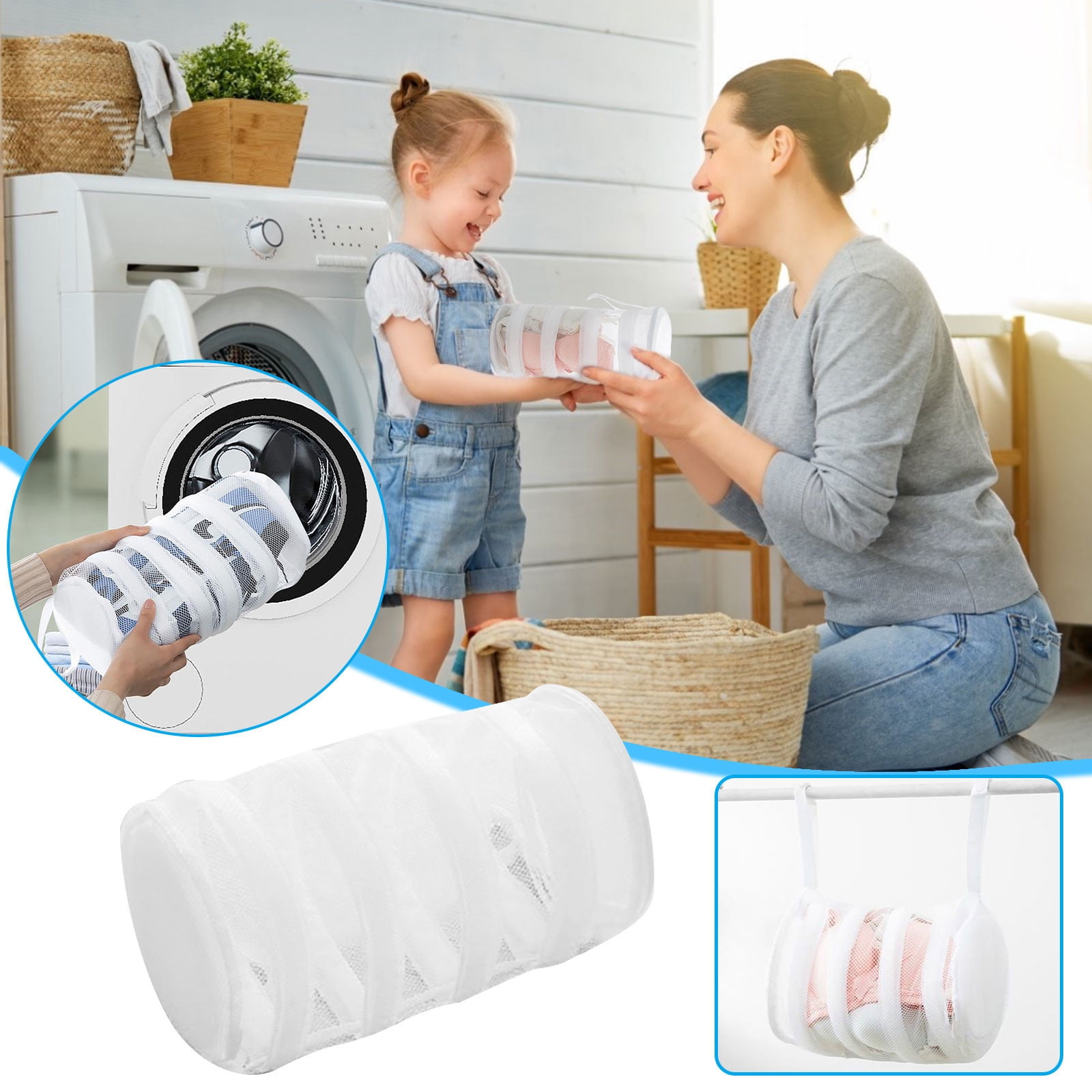 Foqnuq Shoe Washing Bag - Mesh Laundry Bag for Shoes, Underwear Care ...