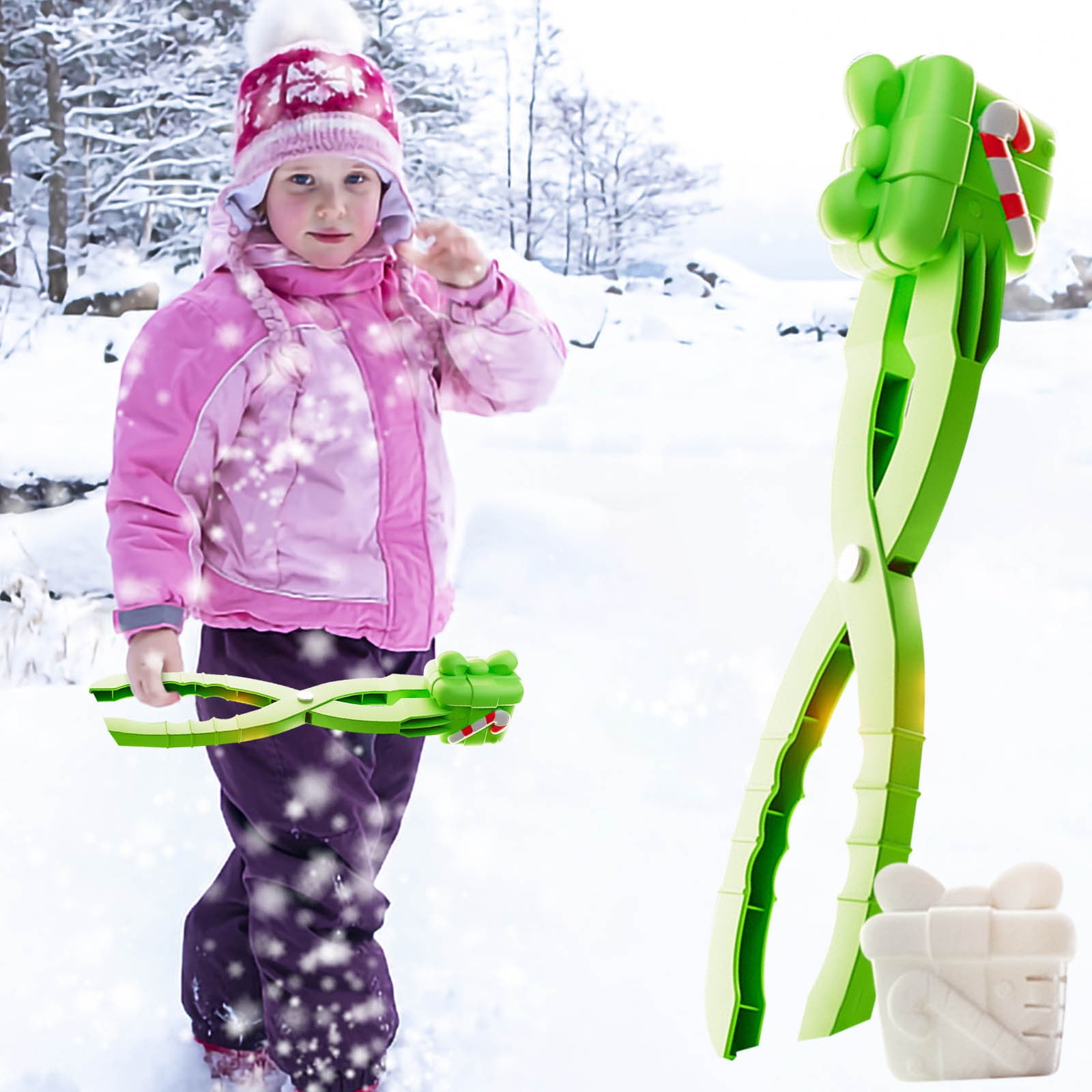 Foqnuq Snowball Maker Clip - Ergonomic Handle, Durable ABS Plastic ...