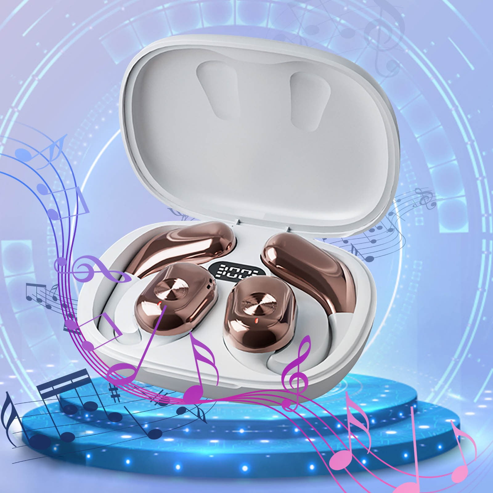 Foqnuq Translation Bluetooth Earphones, Long Battery Life, Waterproof ...