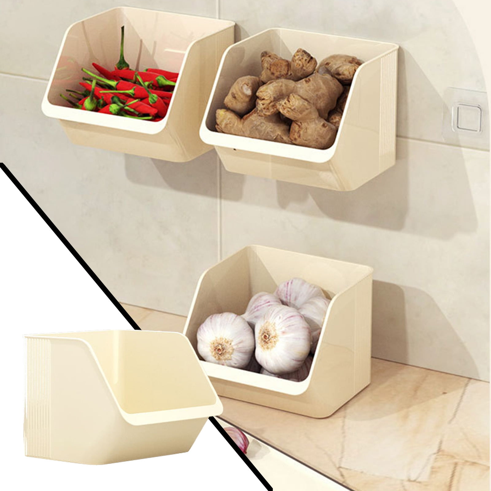 Foqnuq Wall Mounted Storage Shelves, Floating Shelf Organizers for ...
