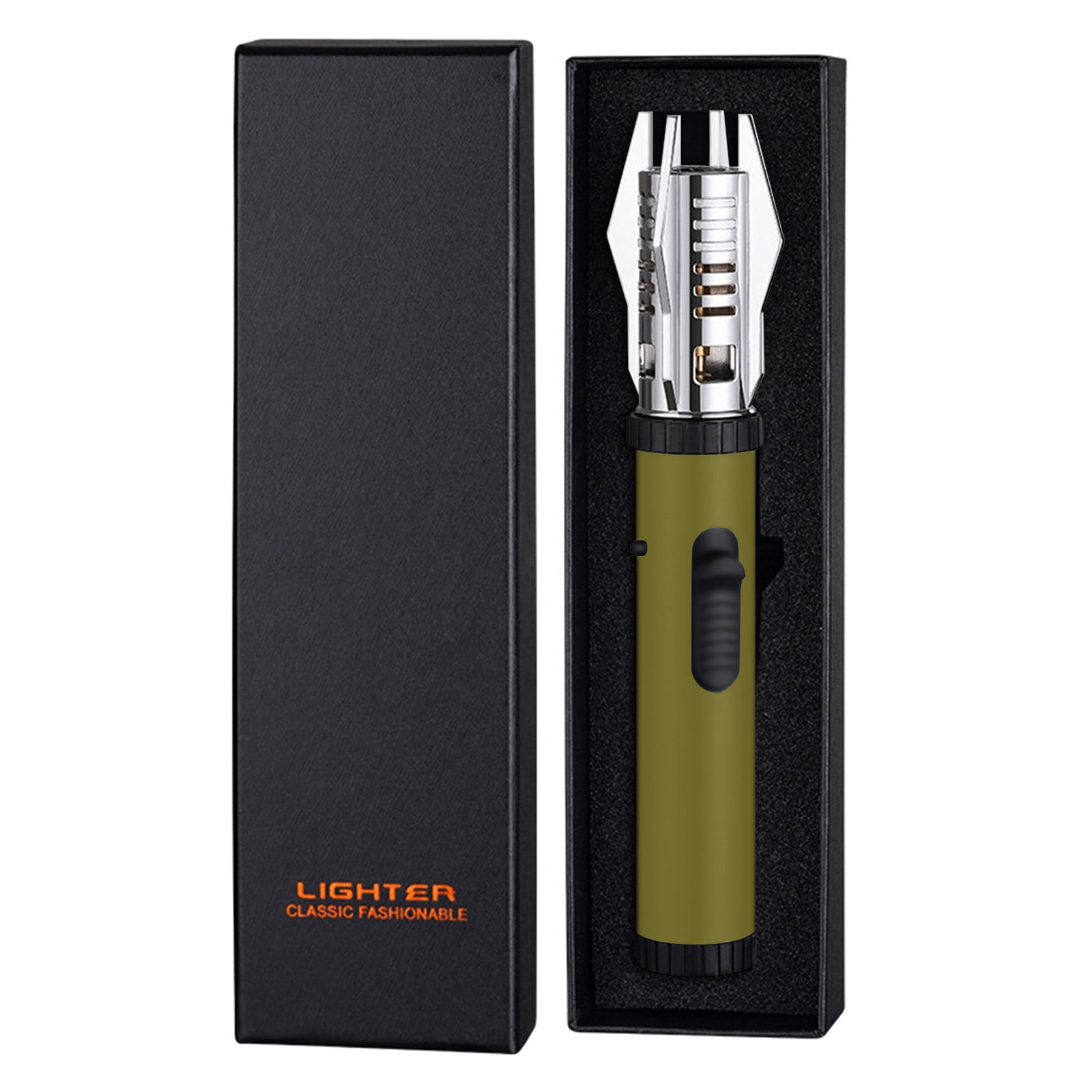 Foqnuq Windproof Lighter, Refillable Butane Torch Lighter with ...